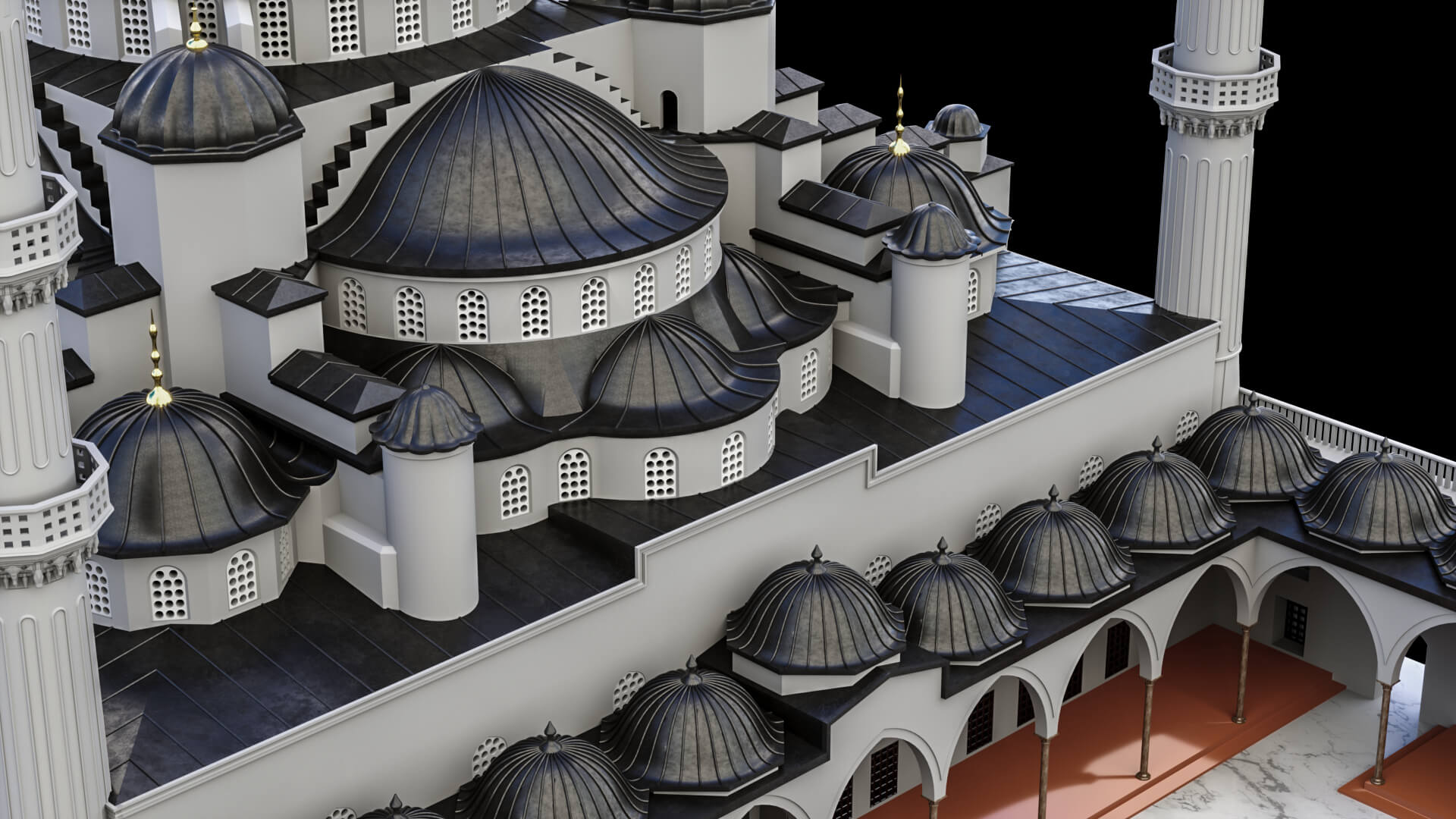 Blue Mosque - 3D Model by BsTen
