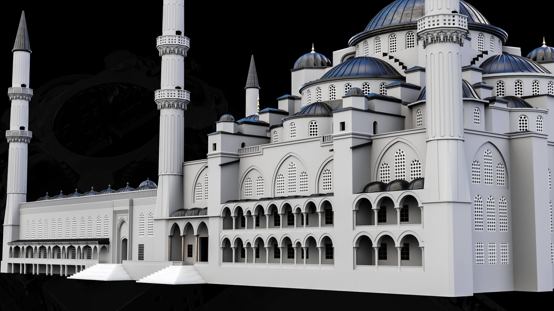 Blue Mosque - 3D Model by BsTen