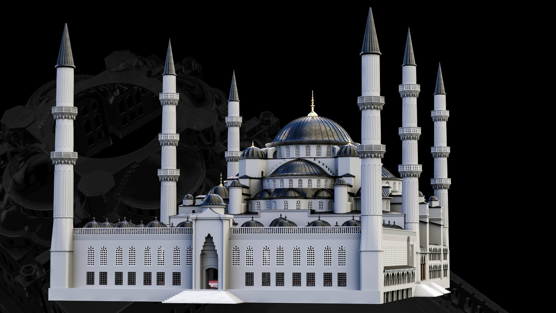 Blue Mosque - 3D Model by BsTen