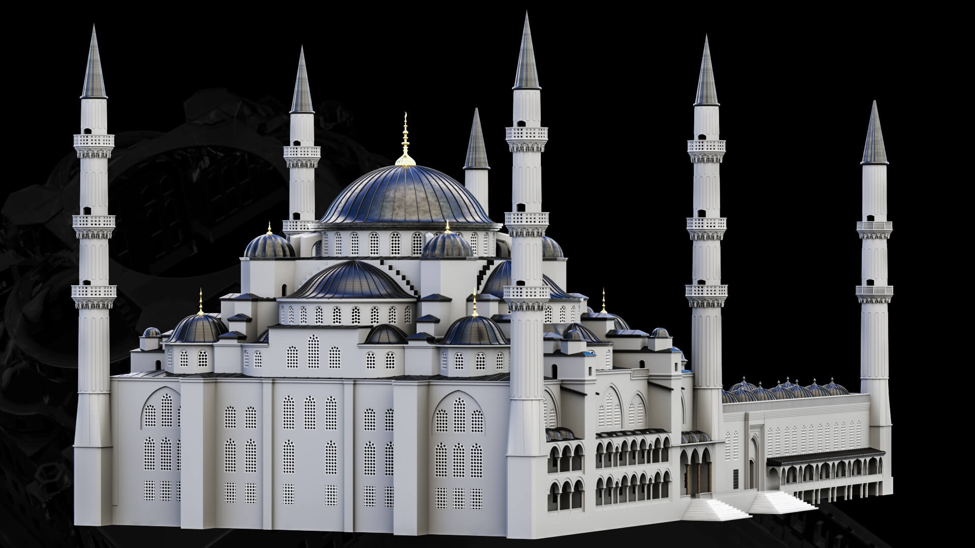 Blue Mosque - 3D Model by BsTen