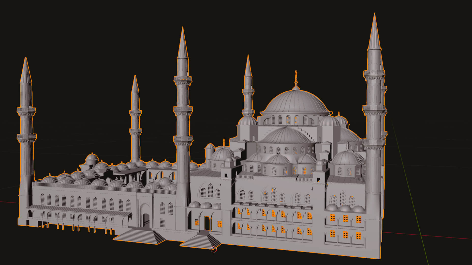 Blue Mosque - 3D Model by BsTen