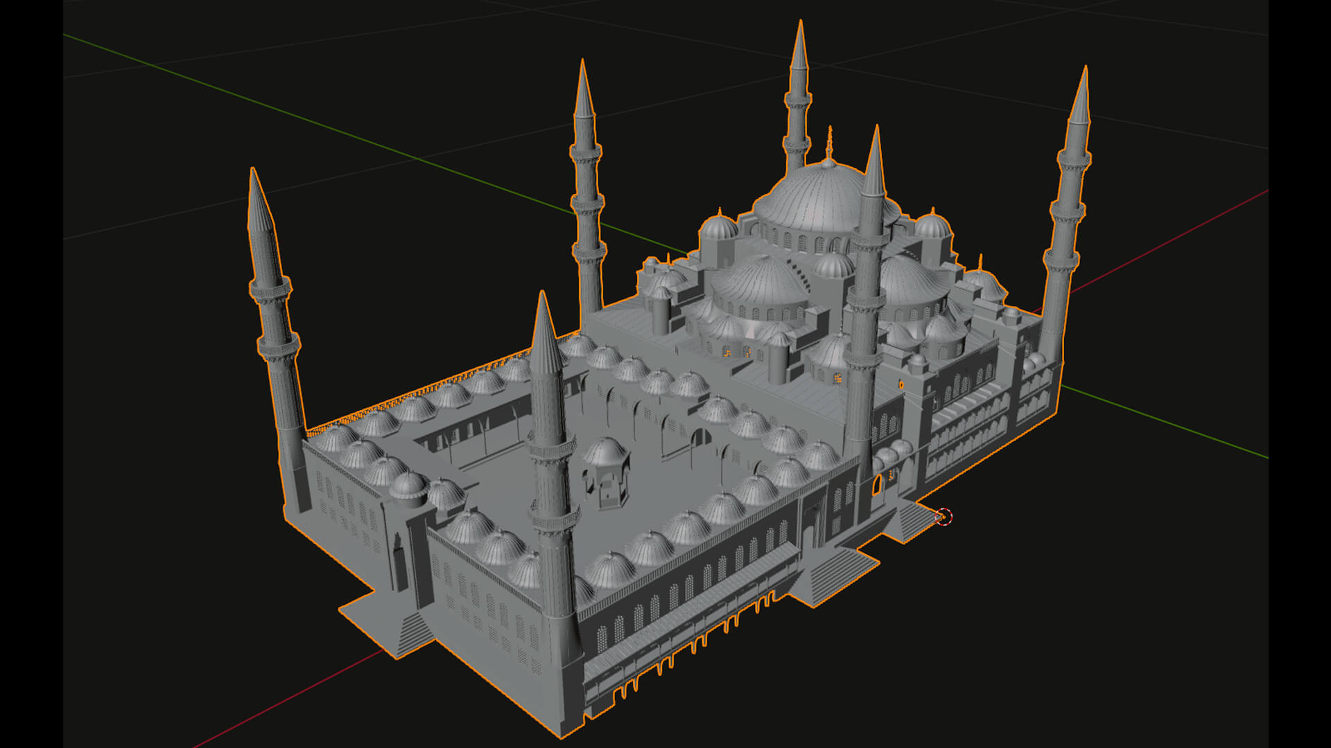 Blue Mosque - 3D Model by BsTen