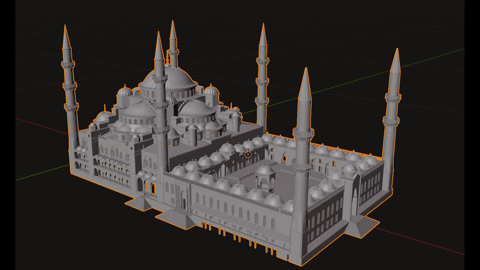Blue Mosque - 3D Model by BsTen