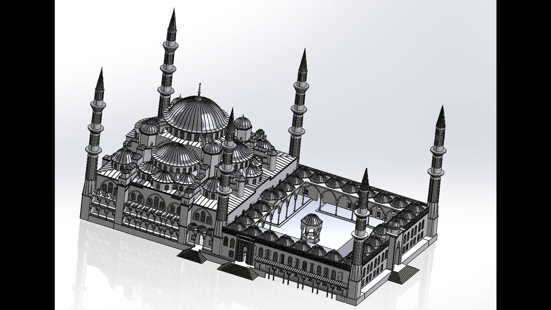 Blue Mosque - 3D Model by BsTen