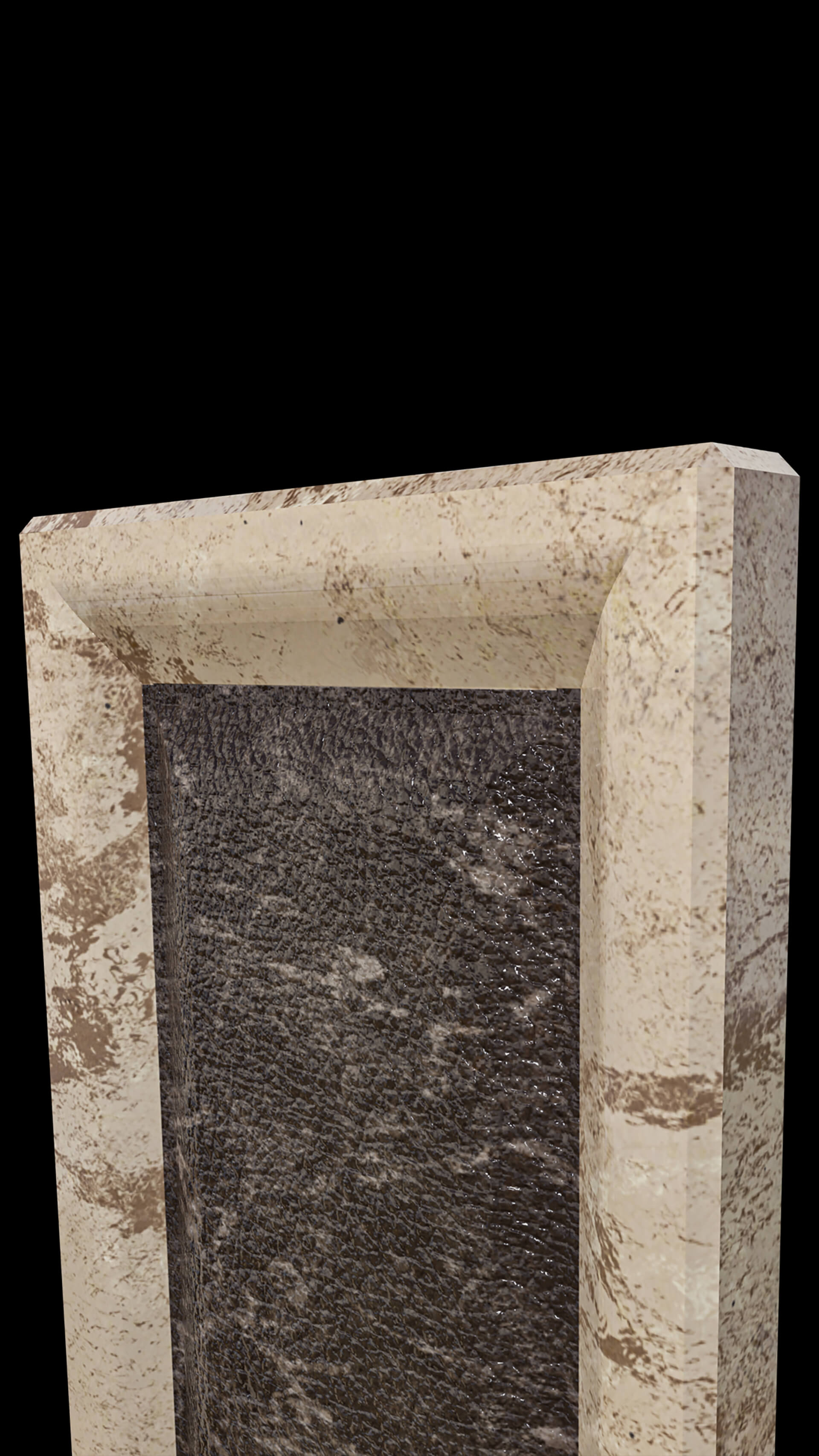 C Plaster Marble Shelf and Bracket - 3D Model by BsTen
