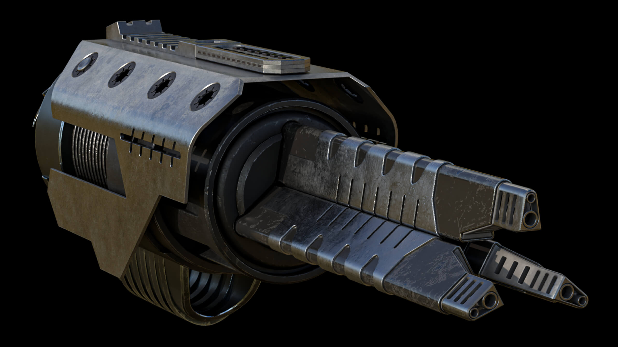 Cannon Arm Mesh Model by BsTen