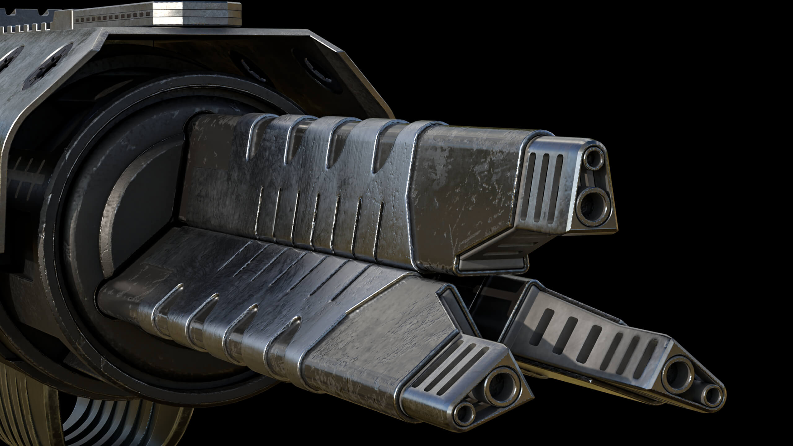 Cannon Arm Mesh Model by BsTen