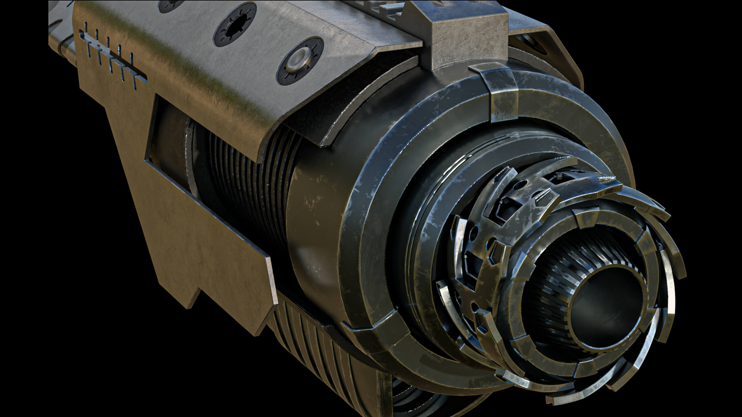 Cannon Arm Mesh Model by BsTen