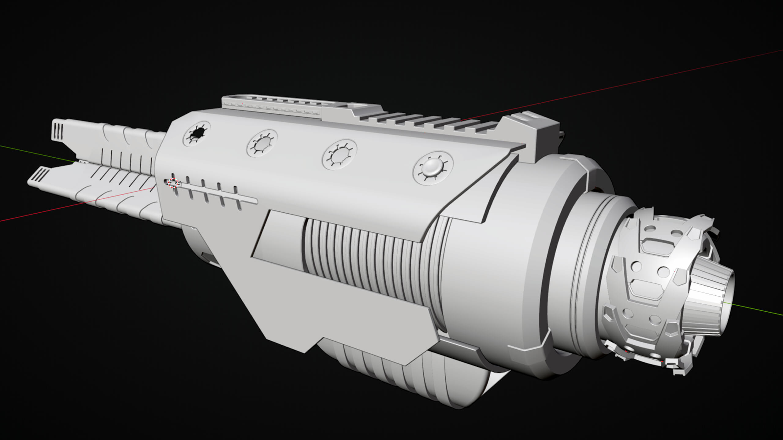 Cannon Arm Mesh Model by BsTen