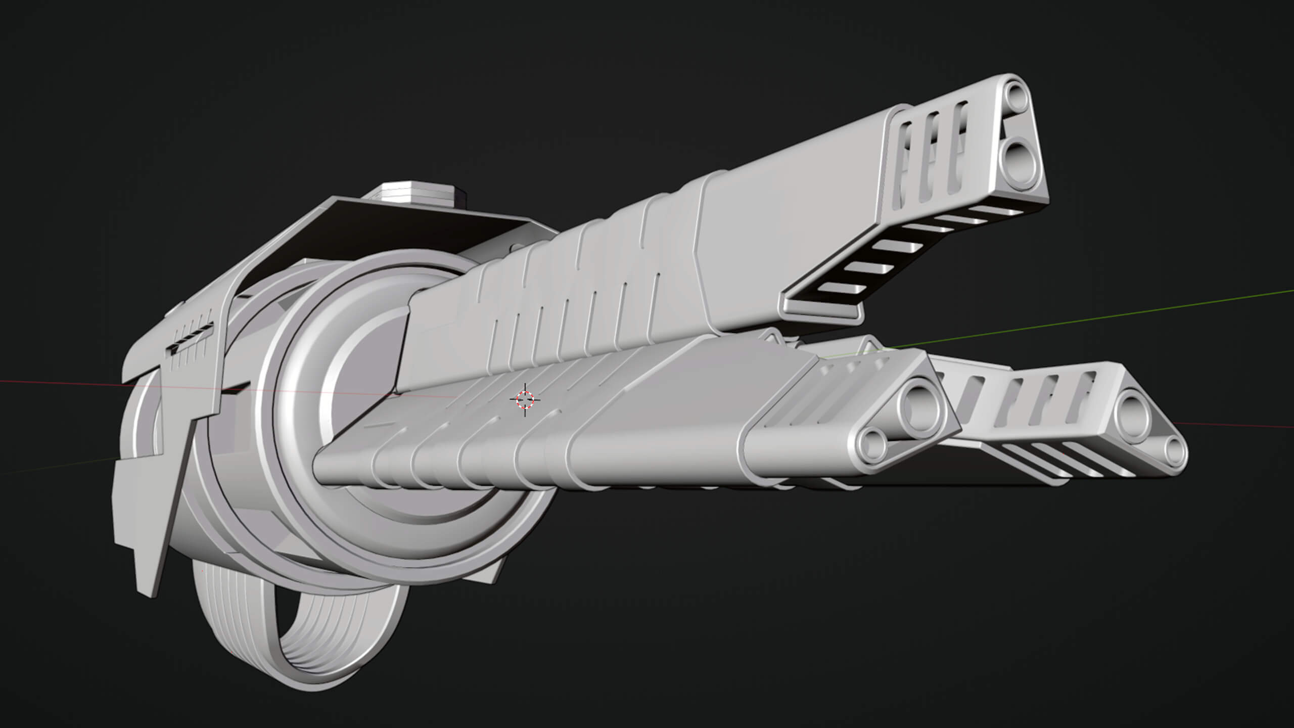 Cannon Arm Mesh Model by BsTen