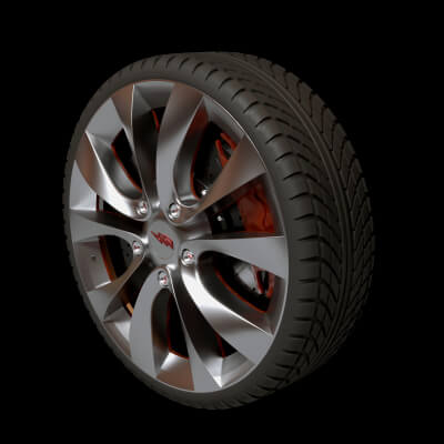 Car Tire - 3D Model by BsTen