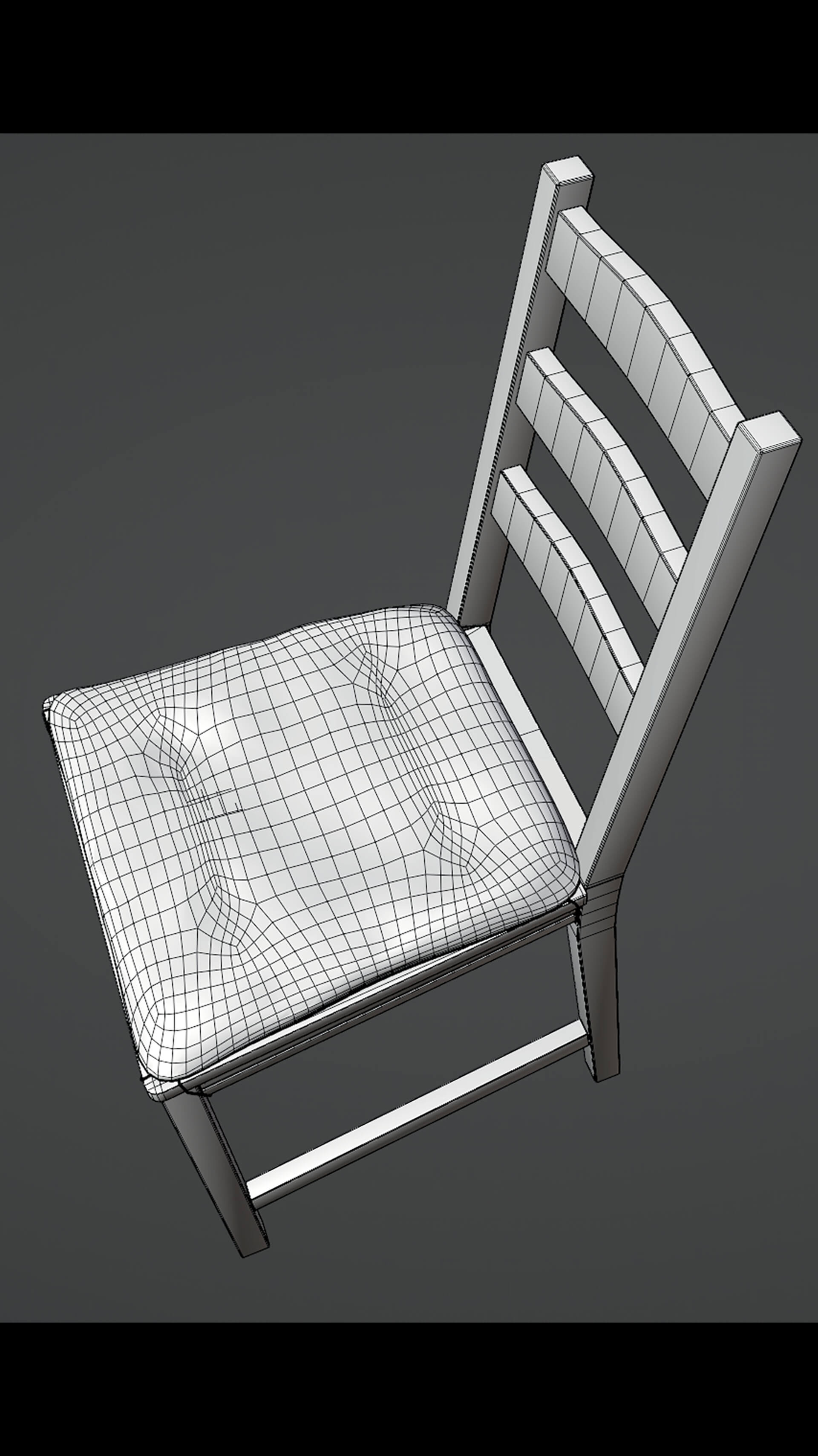 Chair Wooden Mesh Model by BsTen
