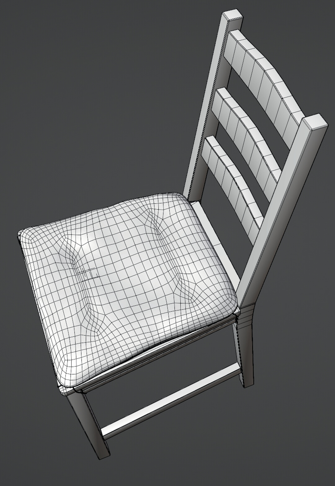 Chair Wooden Mesh Model by BsTen