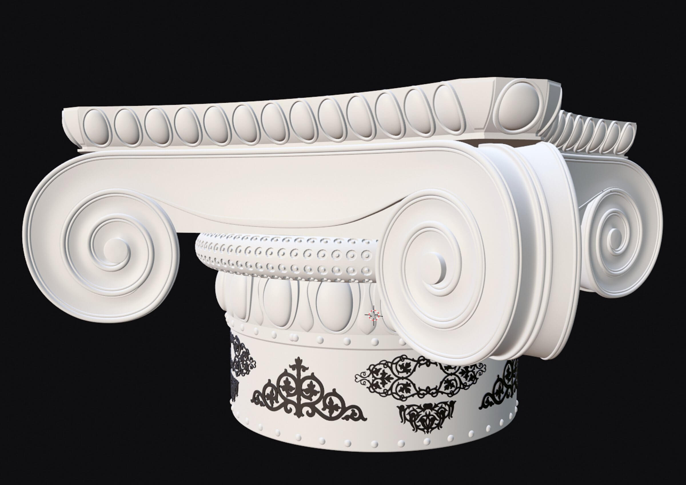 Column Head 002 - 3D Model by BsTen