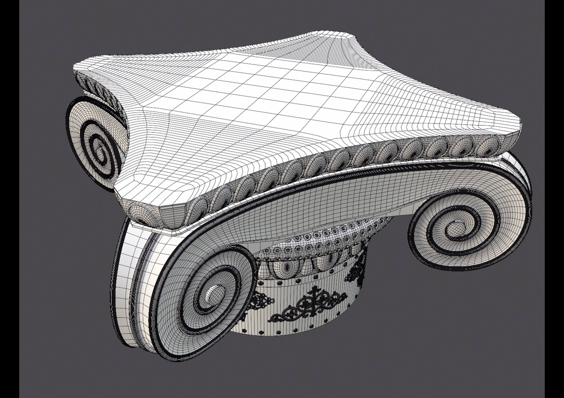 Column Head 002 - 3D Model by BsTen