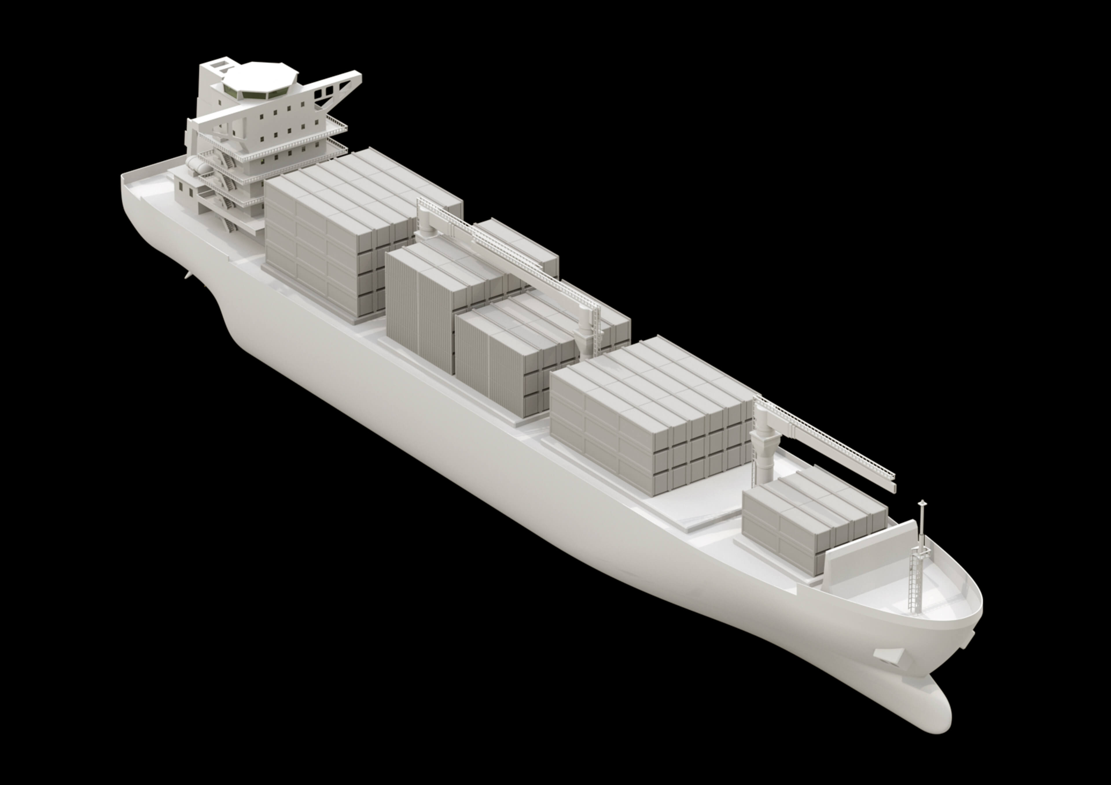 Container Ship - 3D Model by BsTen