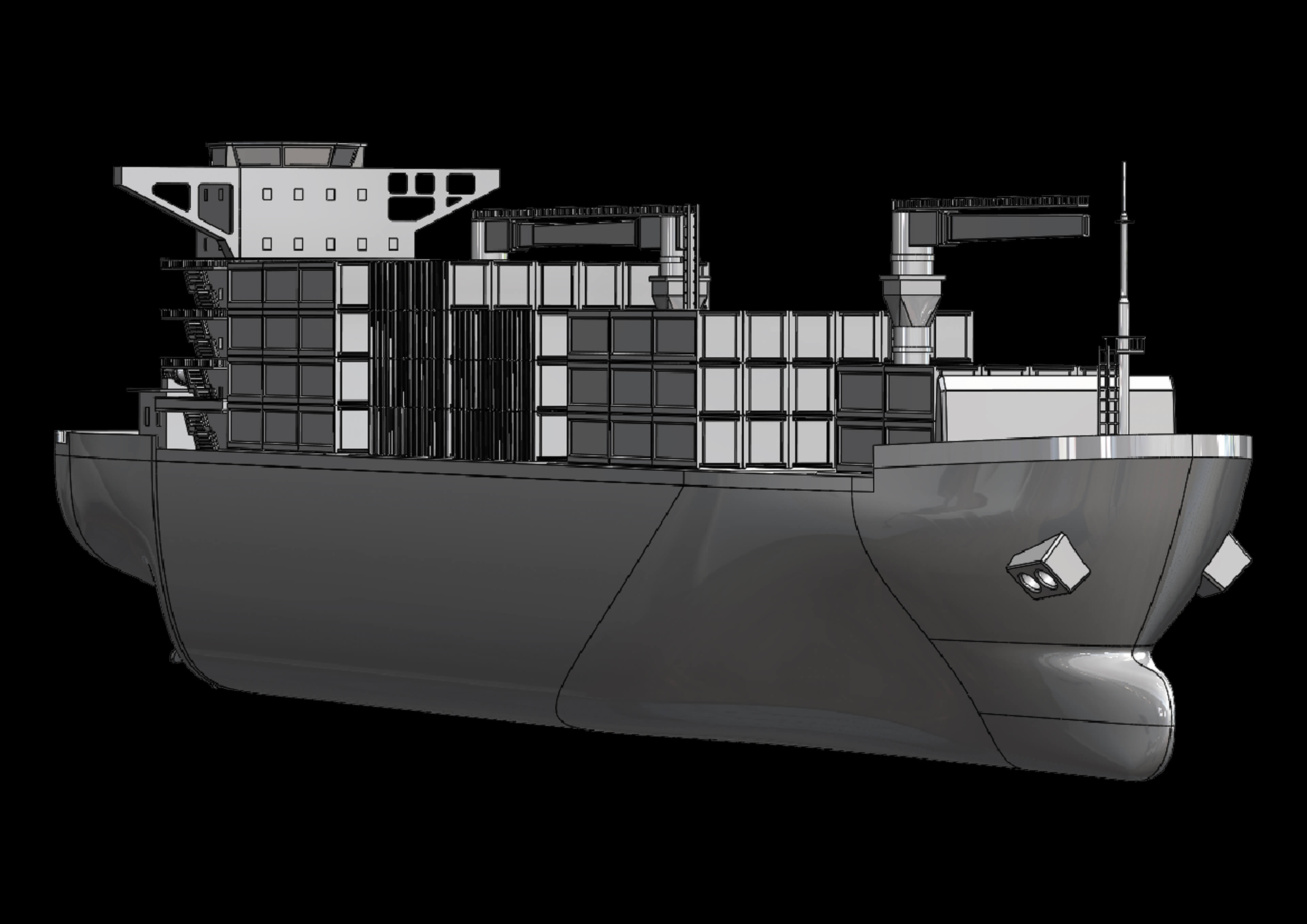 Container Ship - 3D Model by BsTen