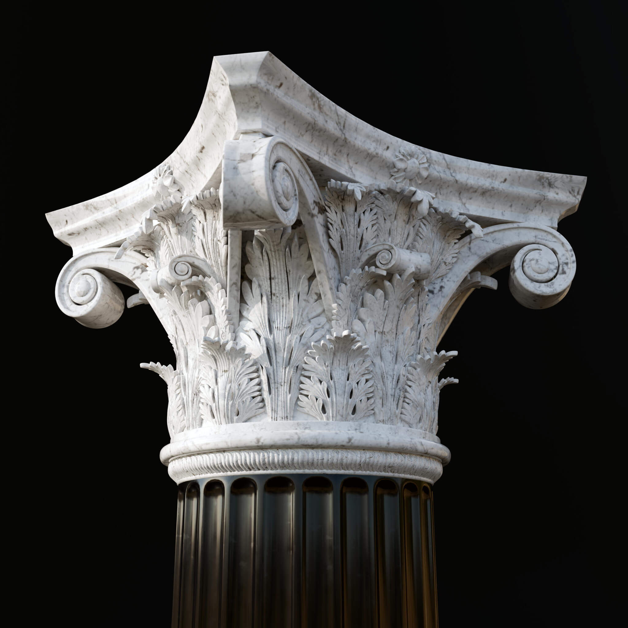 Corinth Column Leafs - 3D Model by BsTen