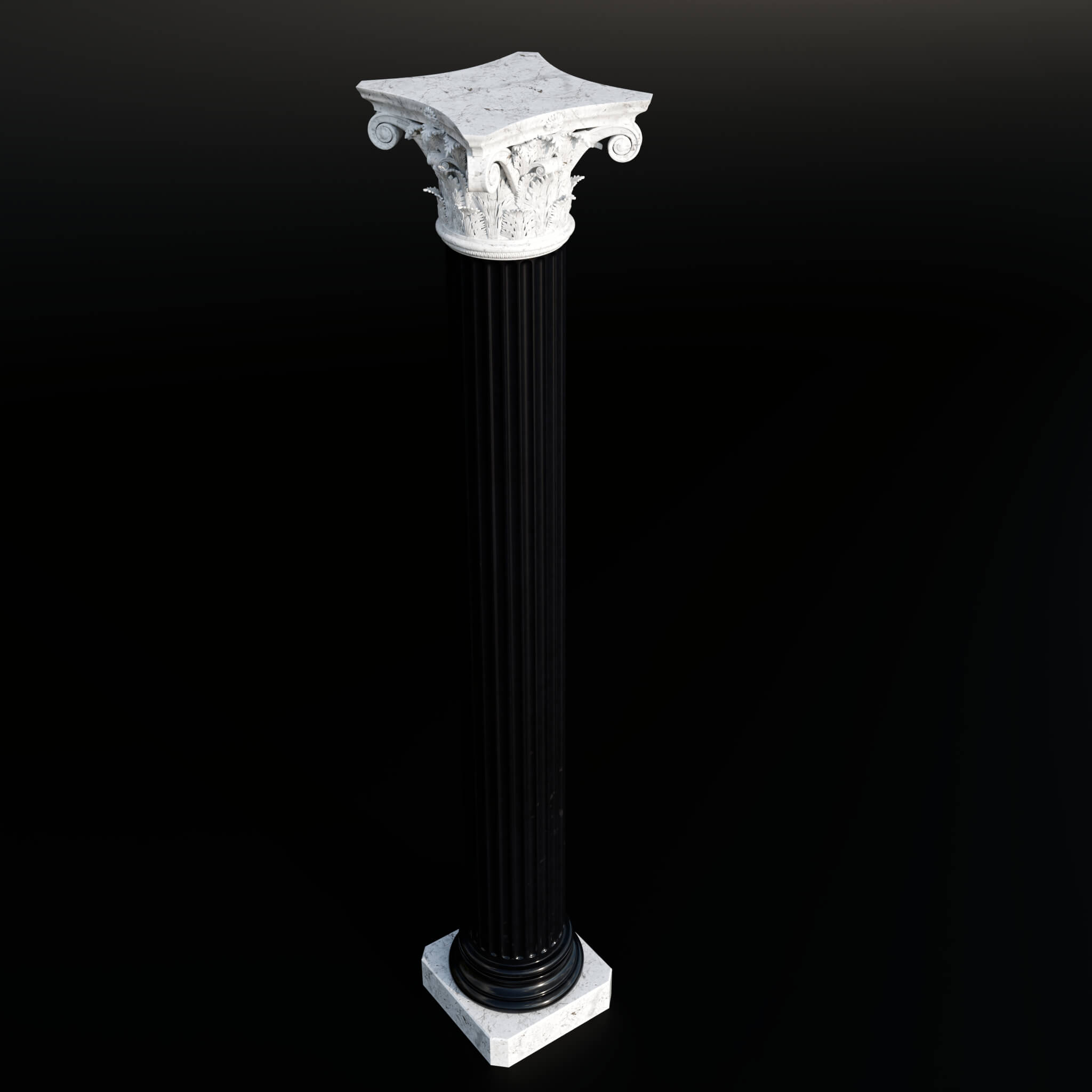 Corinth Column Leafs - 3D Model by BsTen