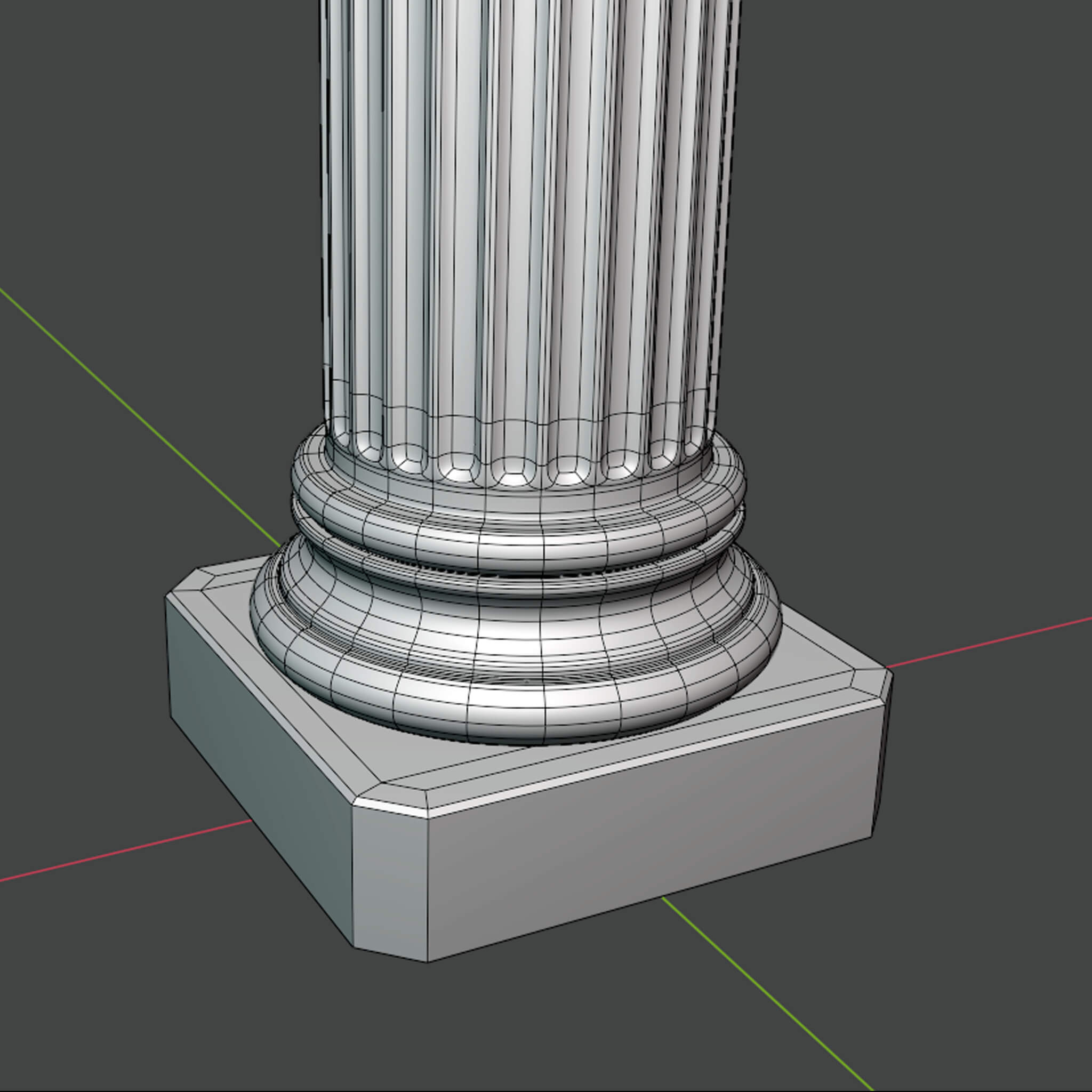 Corinth Column Leafs - 3D Model by BsTen