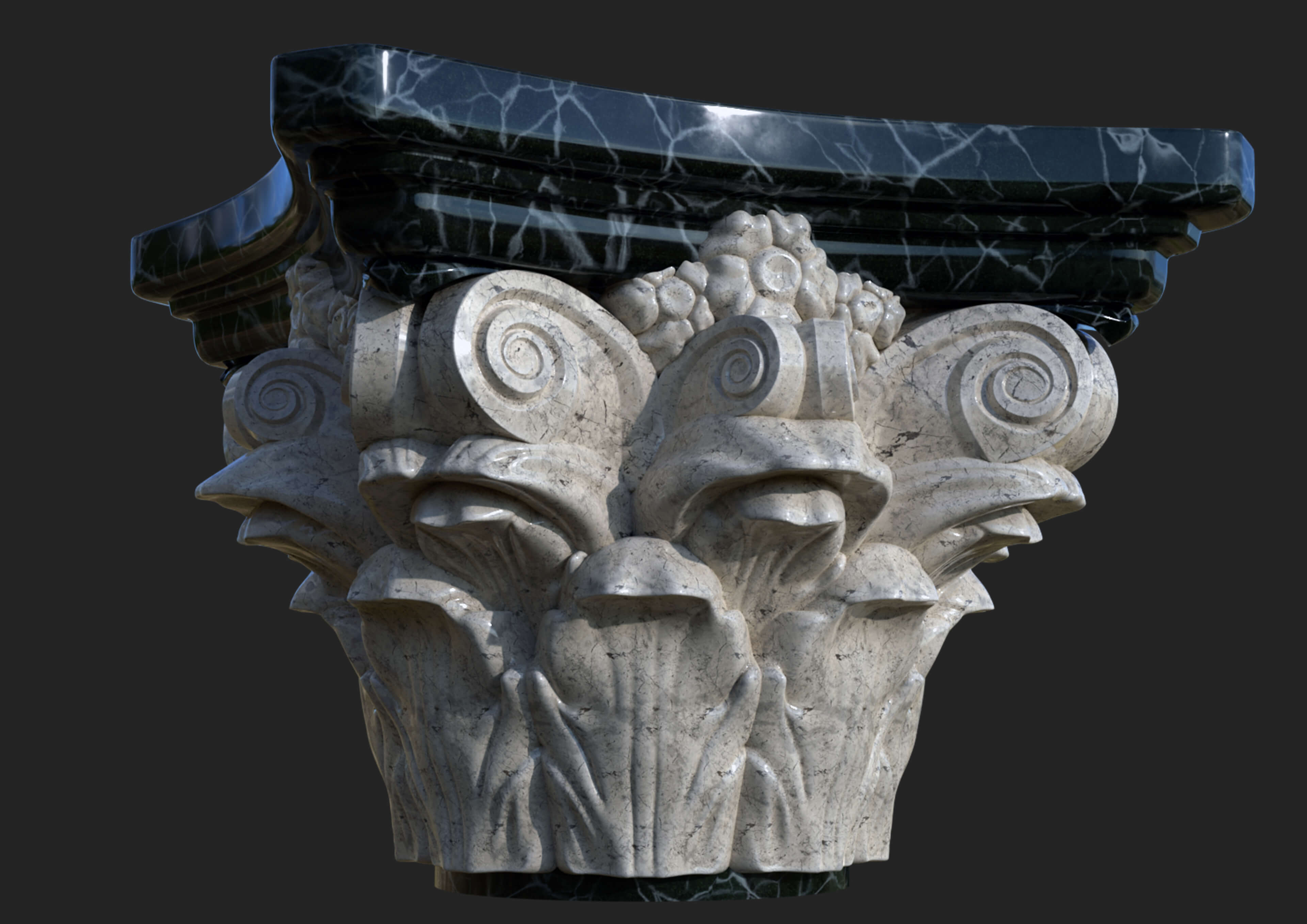 Corinthian Column VER4 - 3D Model by BsTen