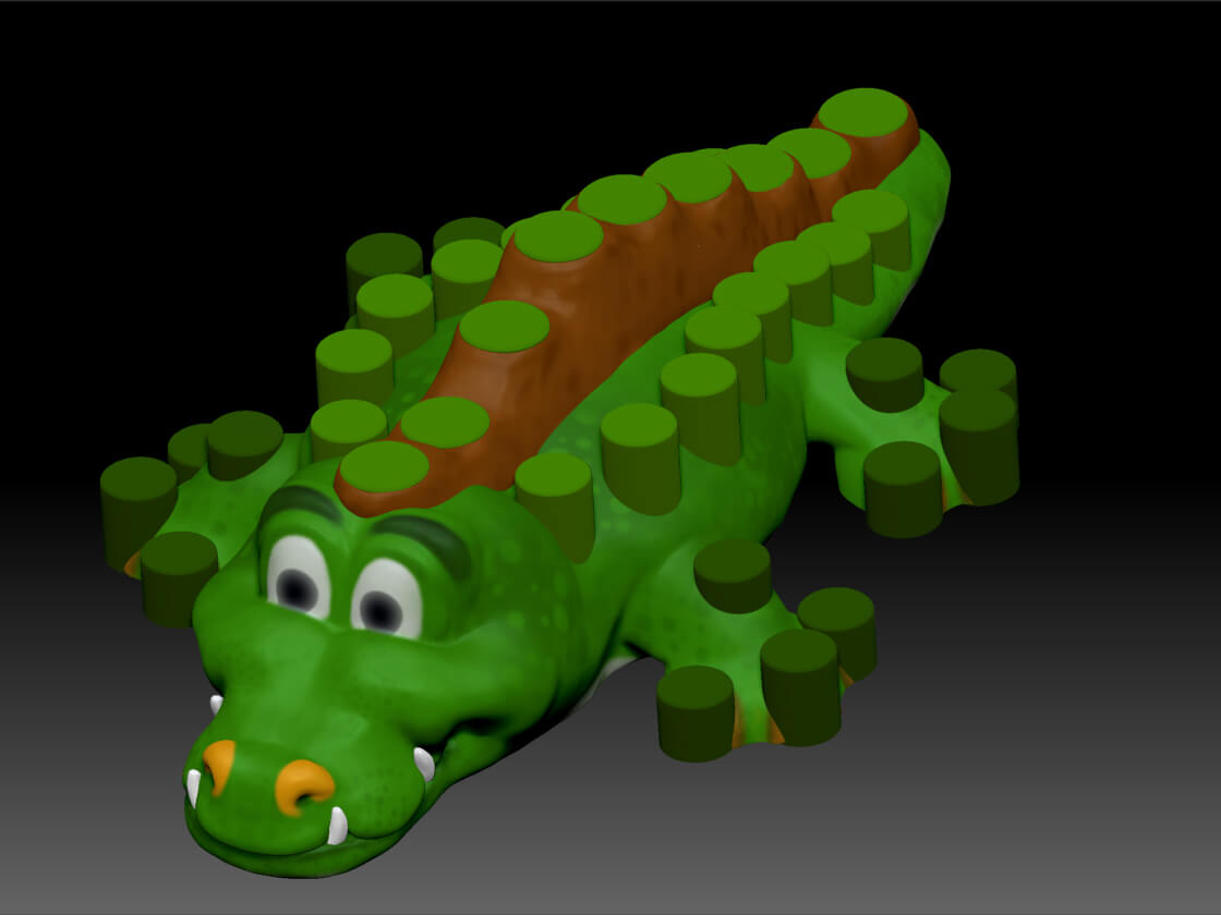 Crocodile - 3D Model by BsTen