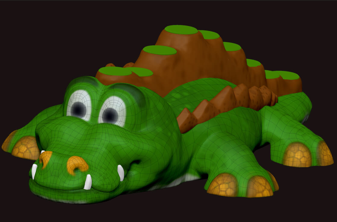 Crocodile - 3D Model by BsTen
