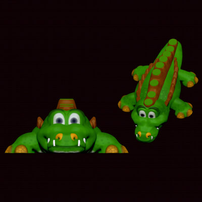 Crocodile 3d Model By Bsten