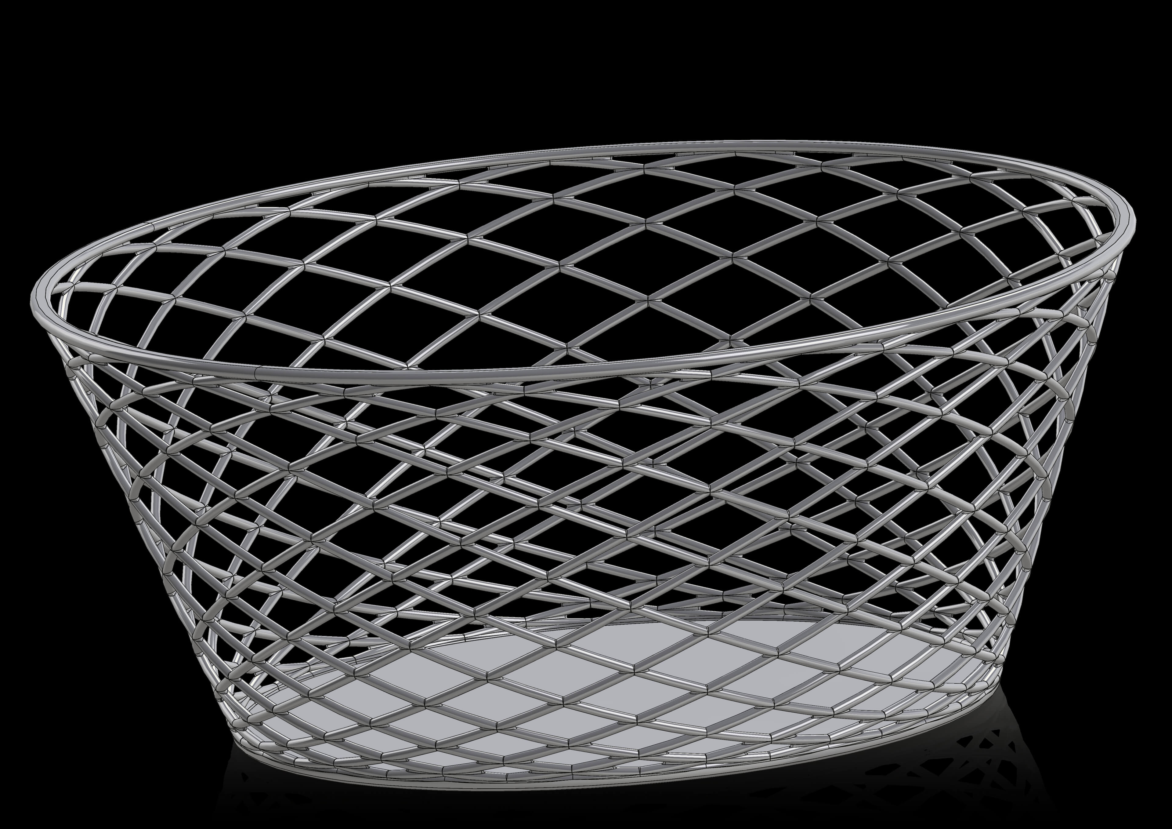 D Box Wire Basket - 3D Model by BsTen