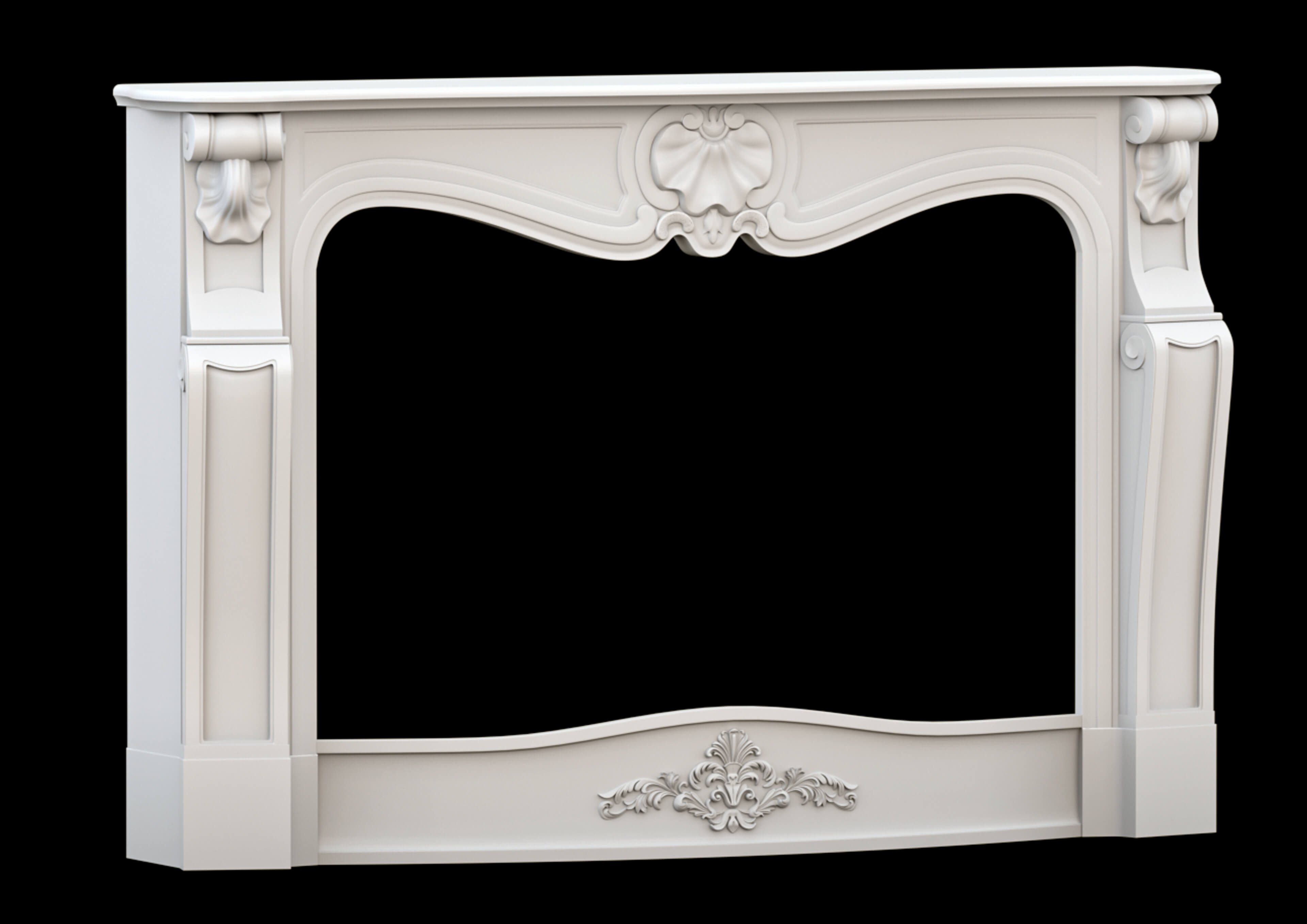 Fire Place Mesh Model by BsTen