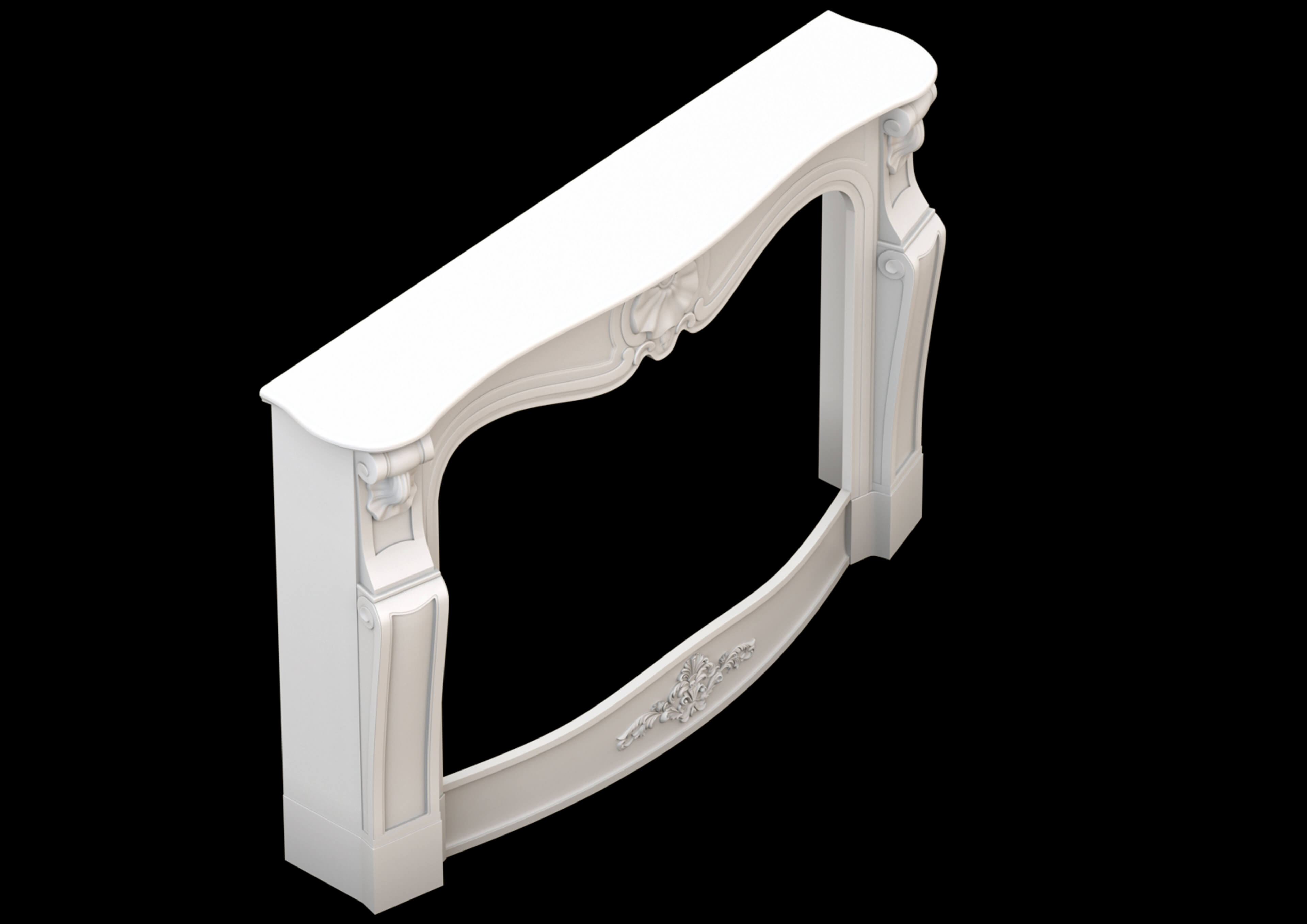 Fire Place Mesh Model by BsTen