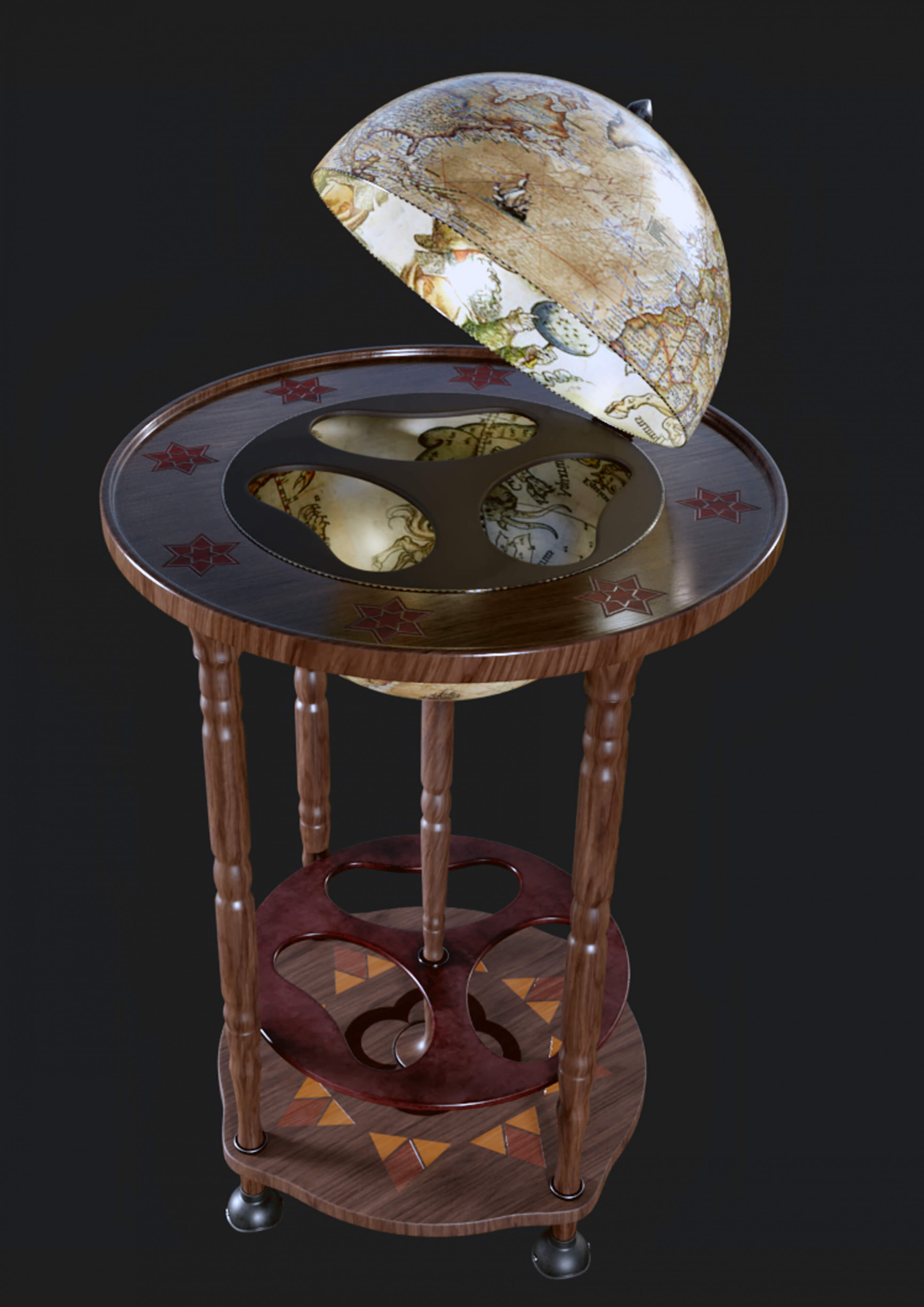 Globe Bar - 3D Model by BsTen