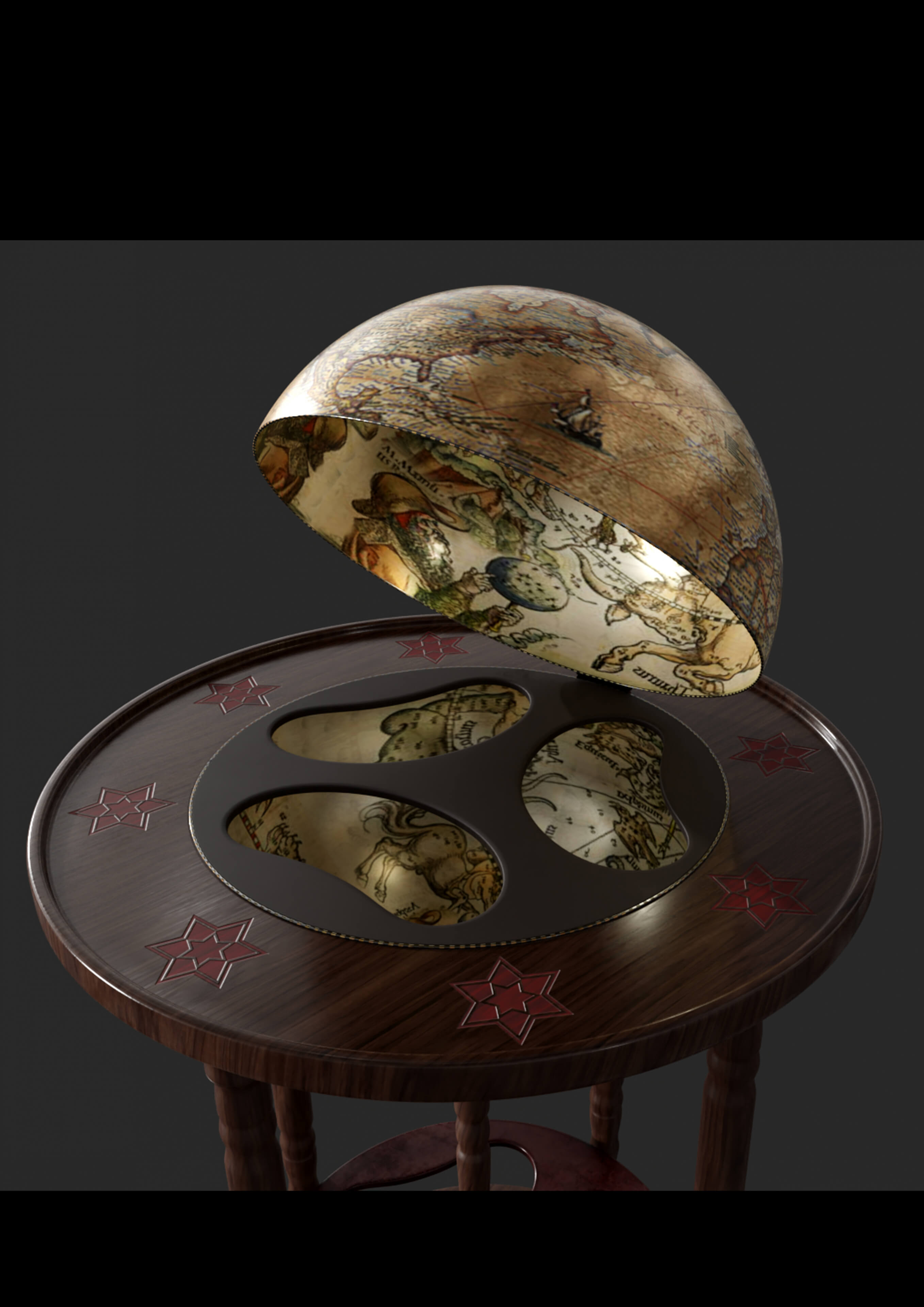 Globe Bar - 3D Model by BsTen