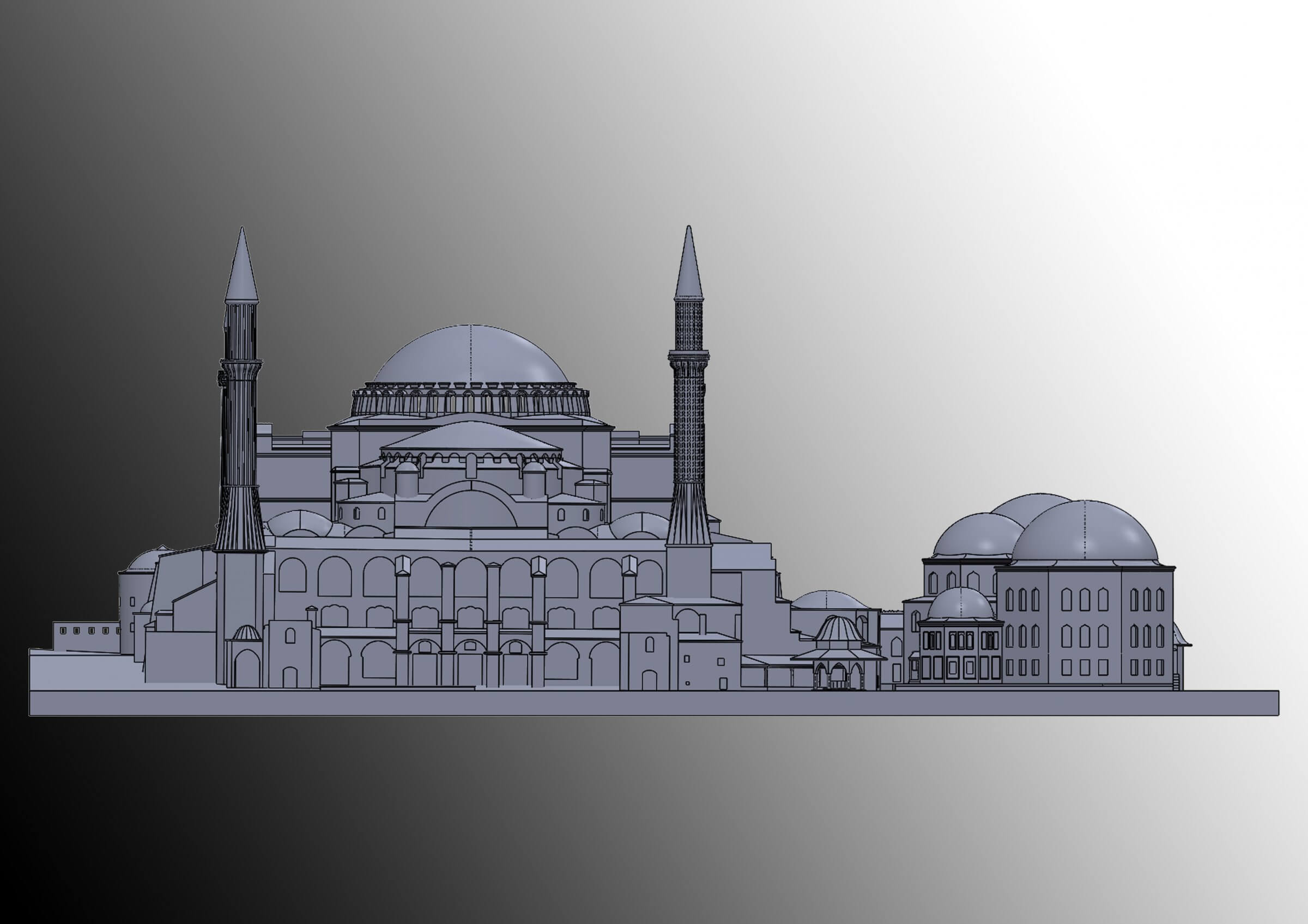 Hagia Sophia - 3D Model by BsTen
