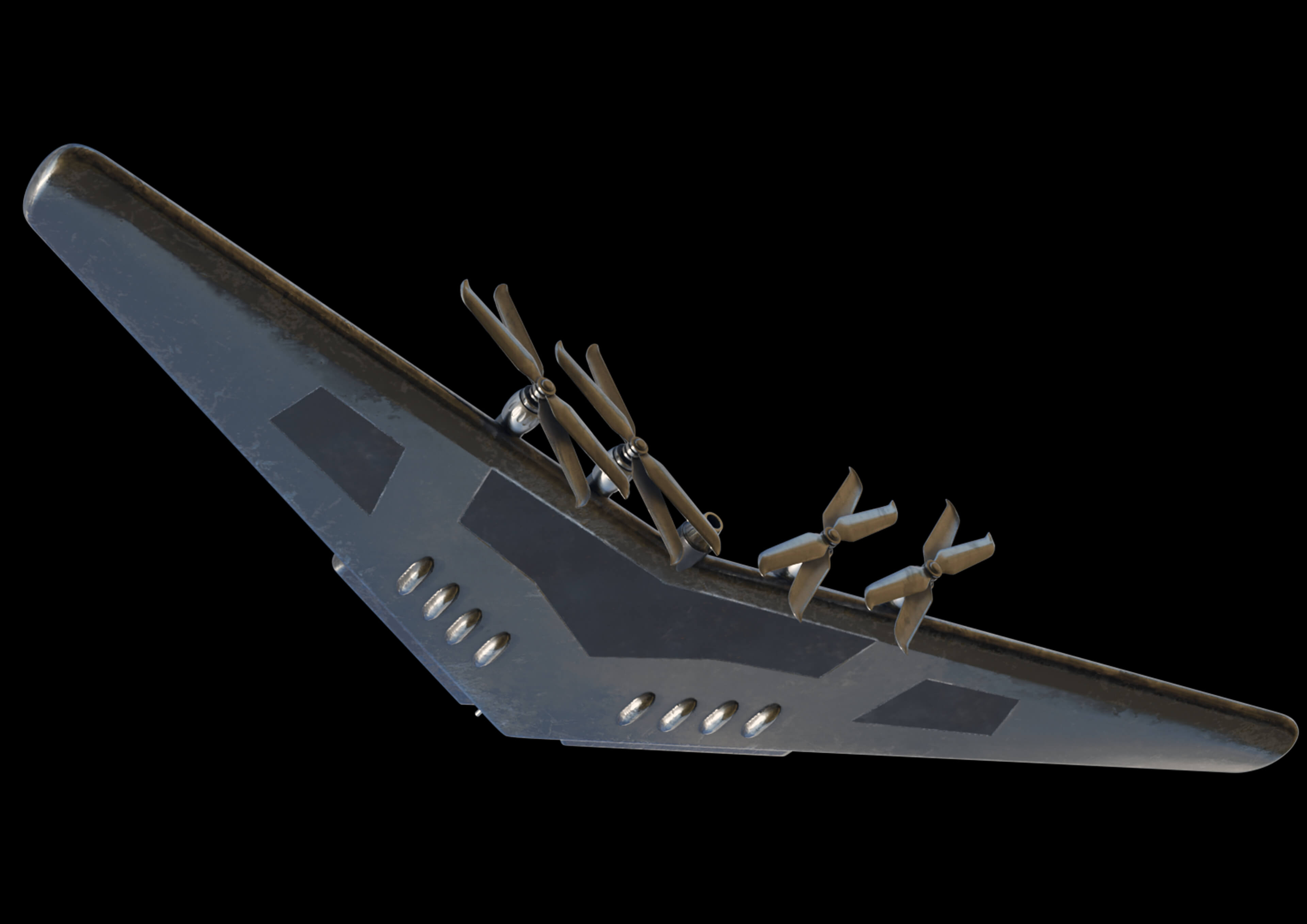 Hidden Plane Drone - 3D Model by BsTen