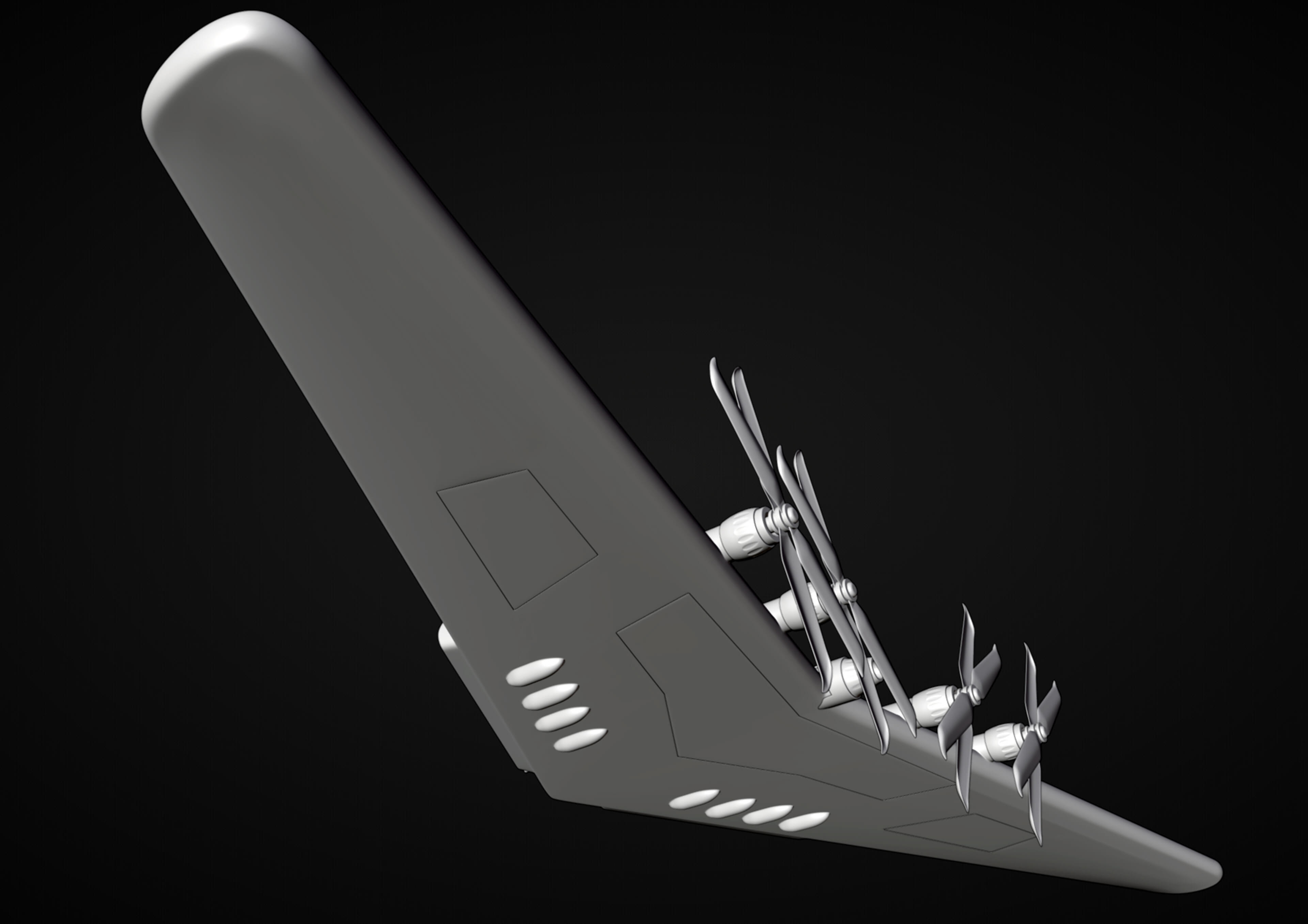 Hidden Plane Drone - 3D Model by BsTen