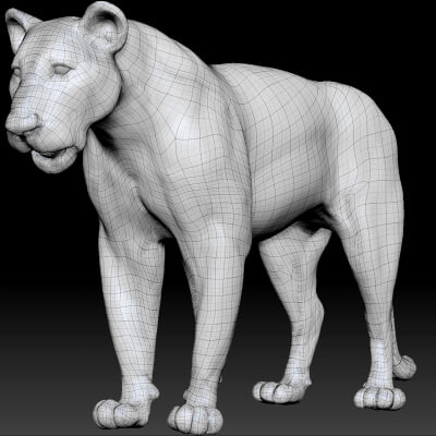 Lion Poses Col - 3D Model by BsTen
