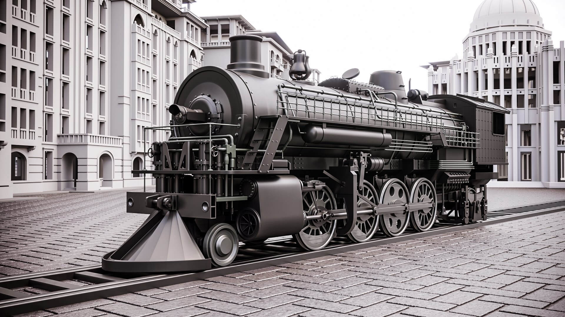 Locomotive - 3D Model by BsTen