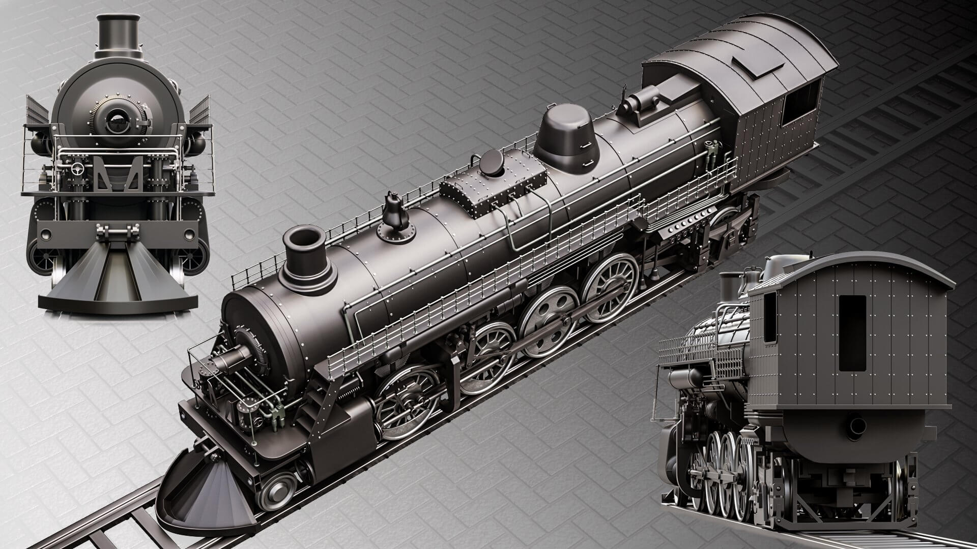 Locomotive - 3D Model by BsTen