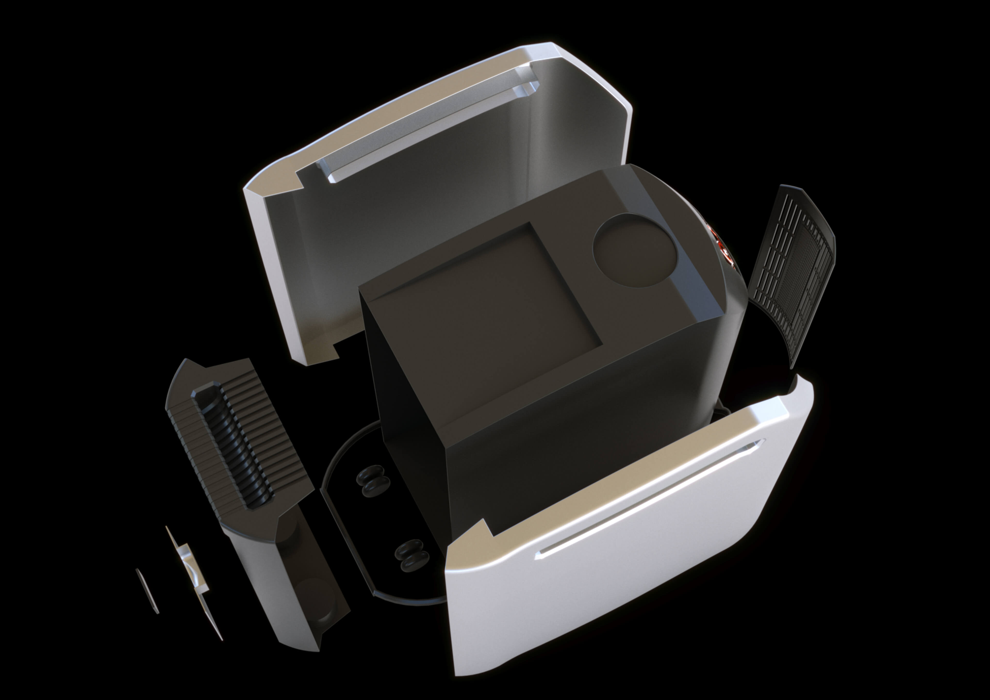 Machine Box Solid - 3D Model by BsTen