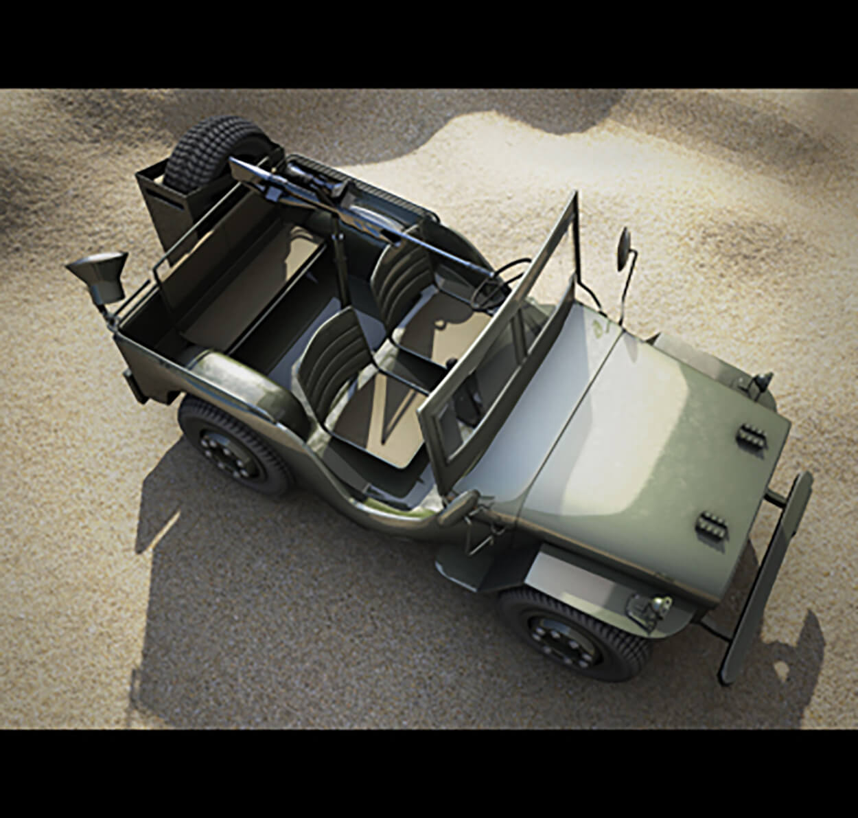 Military Jeep - 3D Model by BsTen