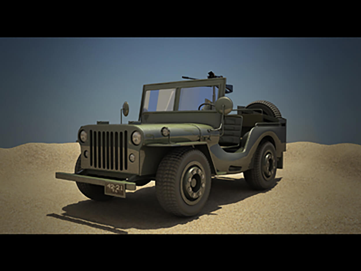 Military Jeep - 3D Model by BsTen