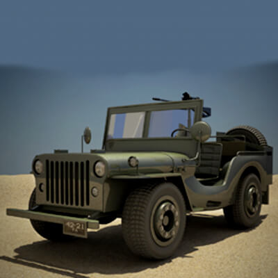 Military Jeep - 3D Model by BsTen
