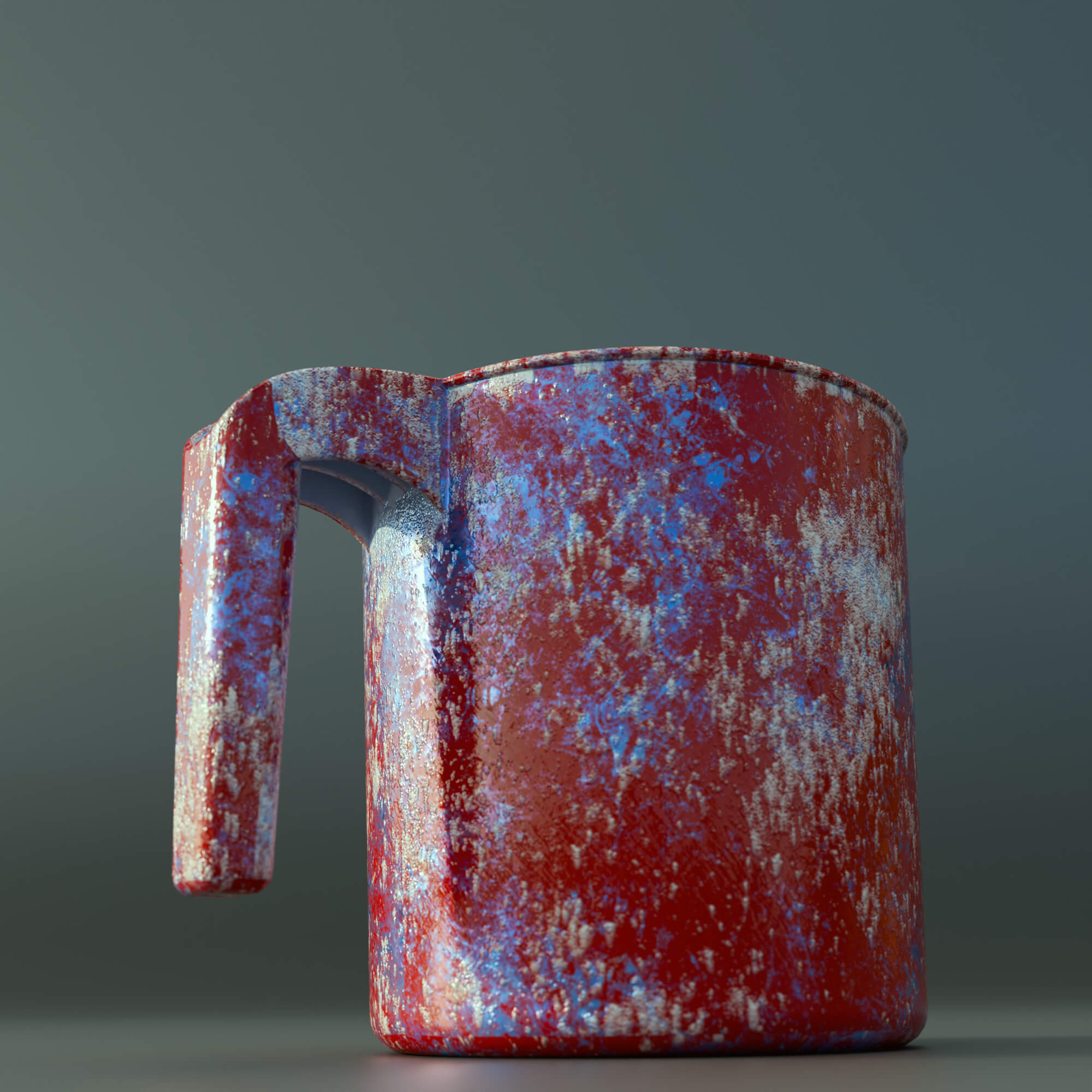 Painted Plastic Mug - 3D Model by BsTen