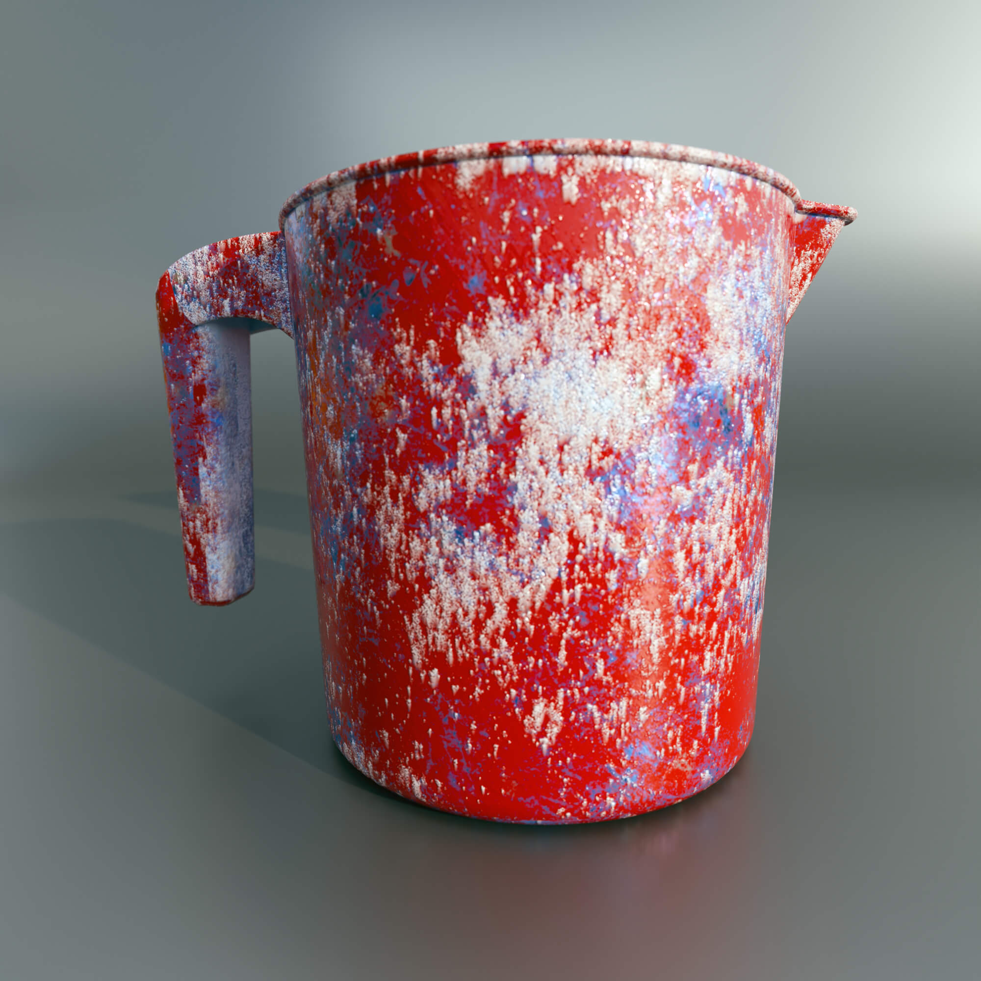 Painted Plastic Mug - 3D Model by BsTen