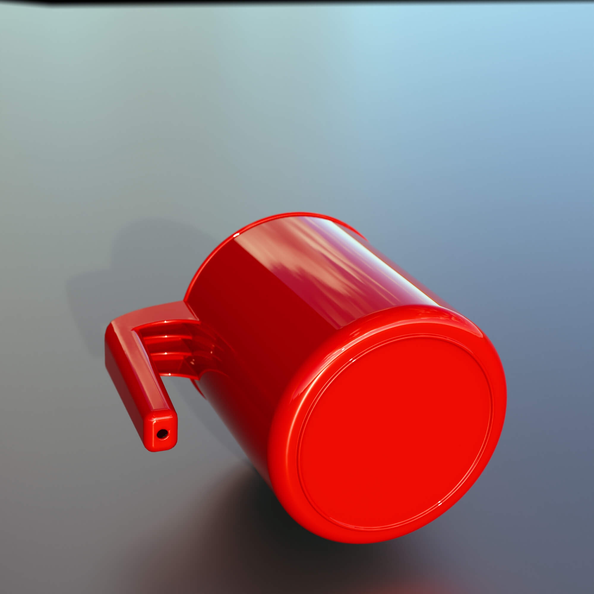 Painted Plastic Mug - 3D Model by BsTen
