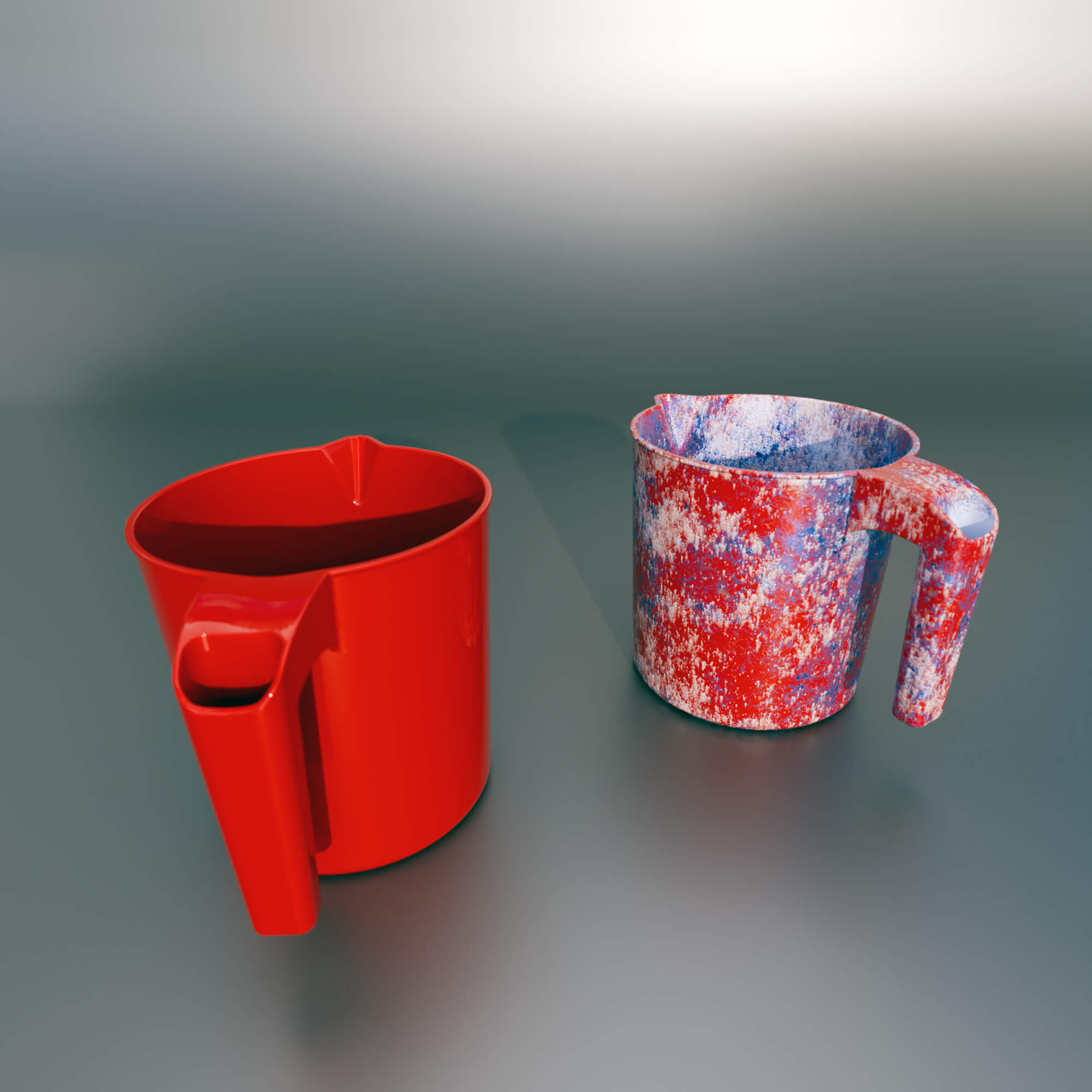 Painted Plastic Mug - 3D Model by BsTen
