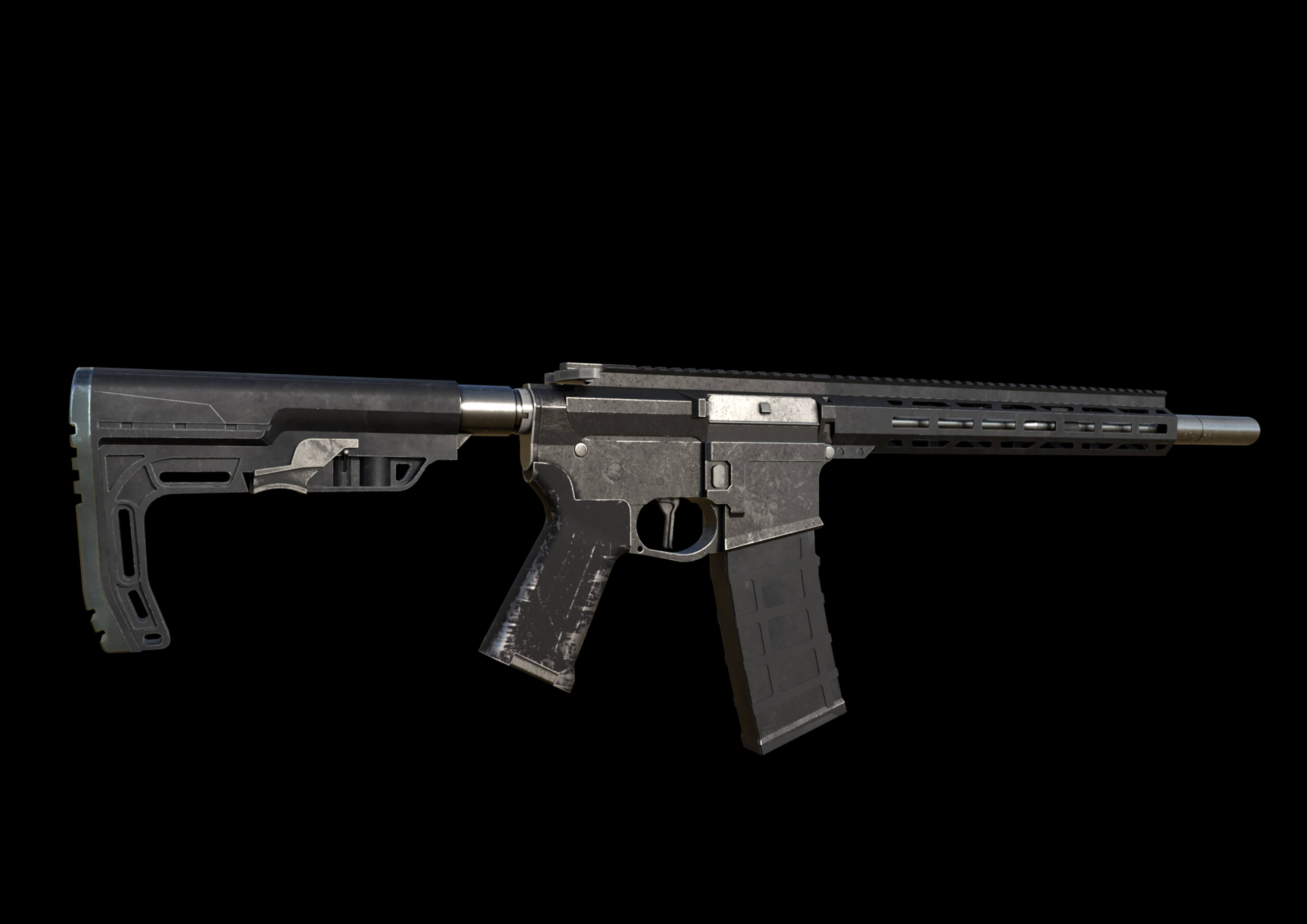 Riflegun Mesh Model by BsTen