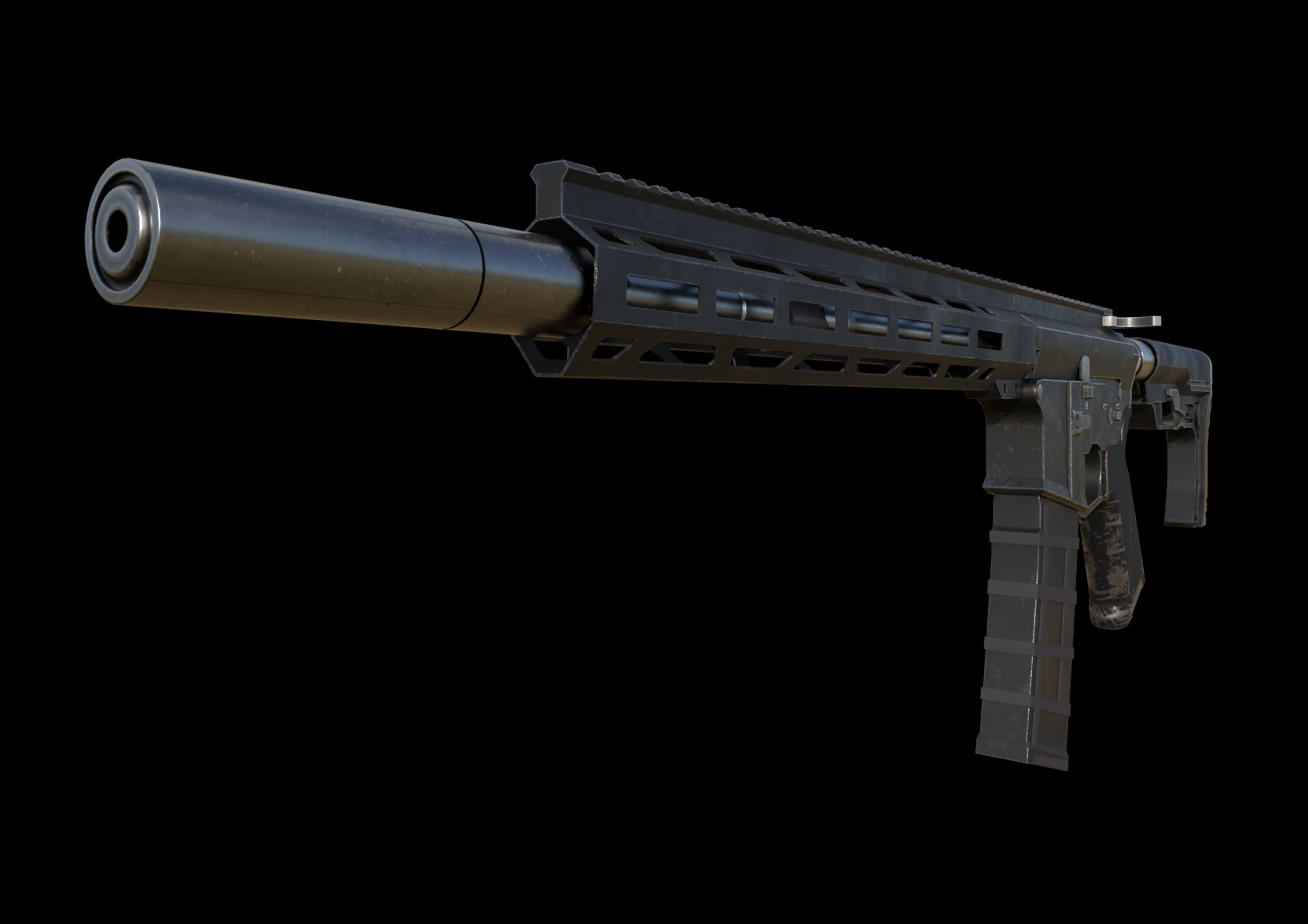 Riflegun Mesh Model by BsTen