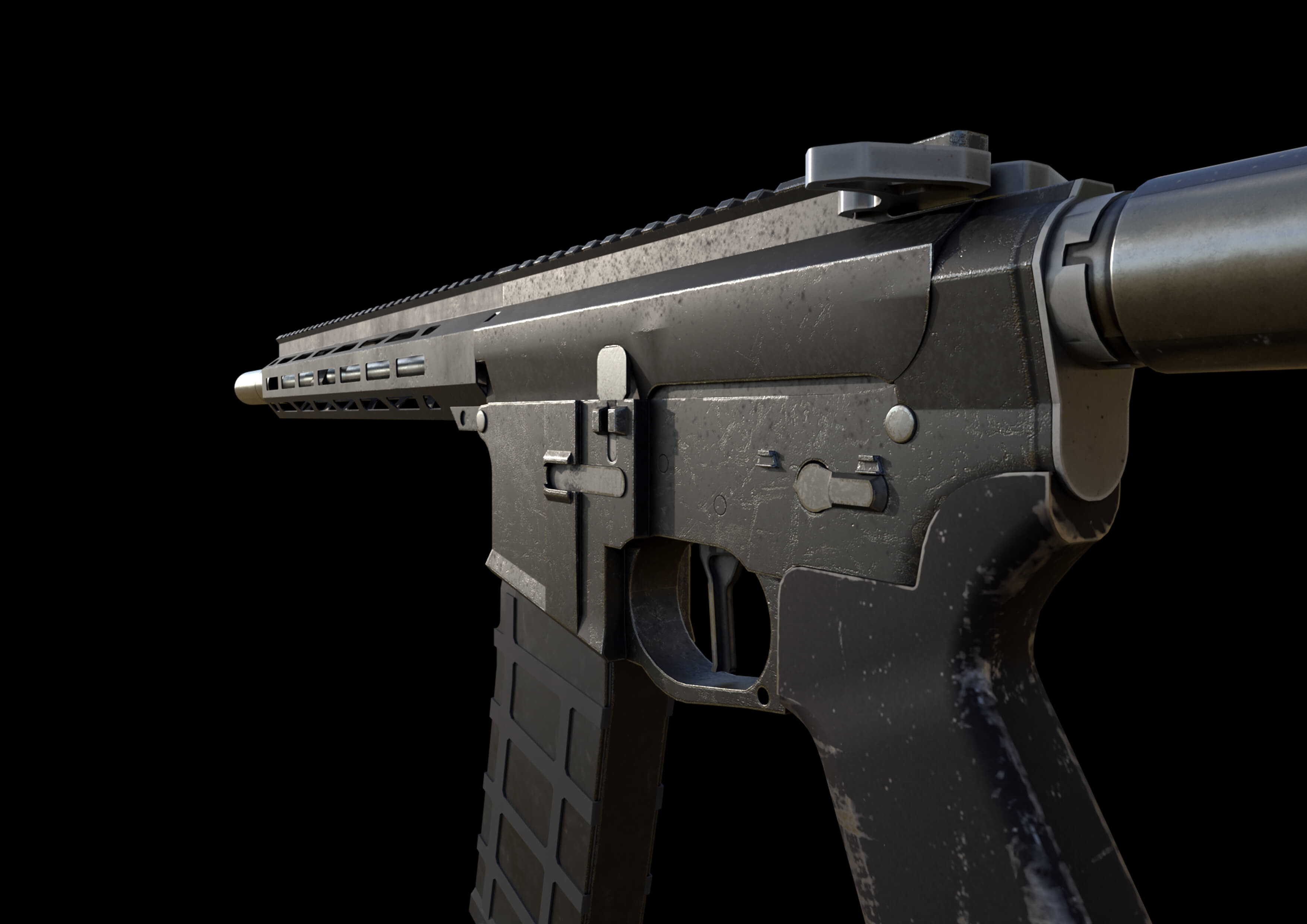 Riflegun Mesh Model by BsTen